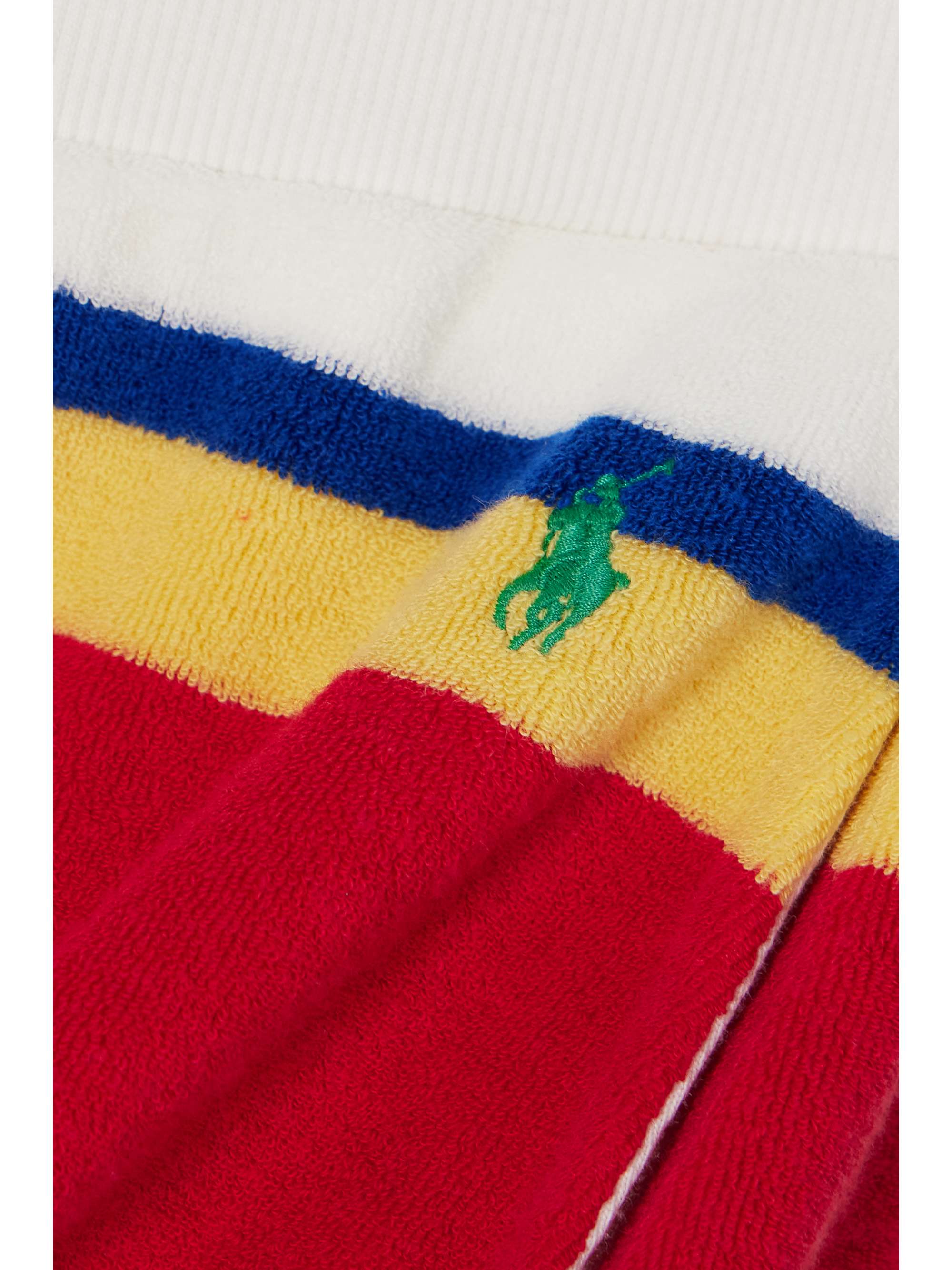 POLO RALPH LAUREN Striped cotton-terry shorts | NET-A-PORTER
