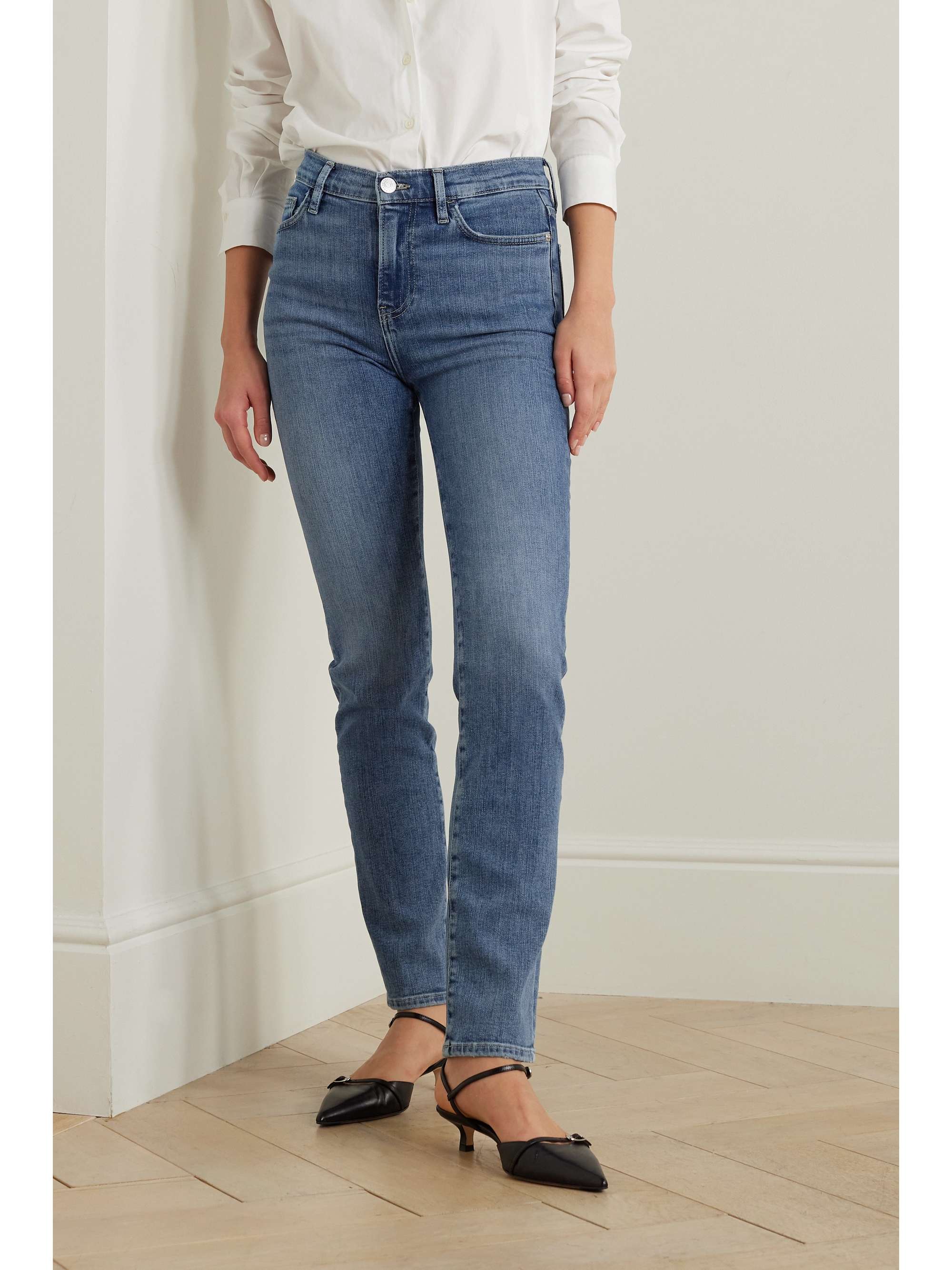 FRAME Le High high-rise slim-leg jeans | NET-A-PORTER