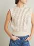 FRAME Crocheted cotton vest | NET-A-PORTER
