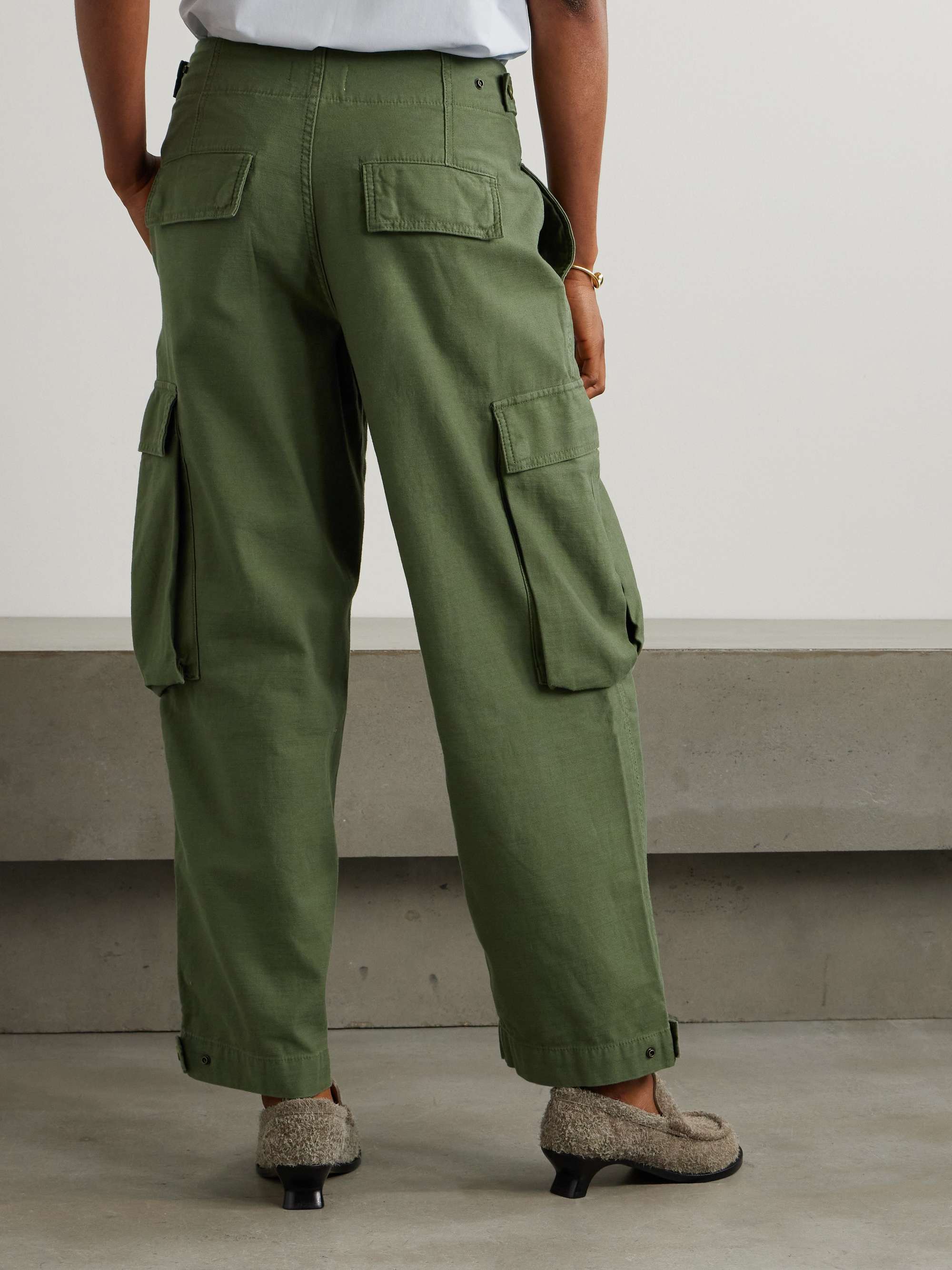 FRAME Cotton boyfriend cargo pants | NET-A-PORTER