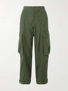 FRAME Cotton boyfriend cargo pants | NET-A-PORTER