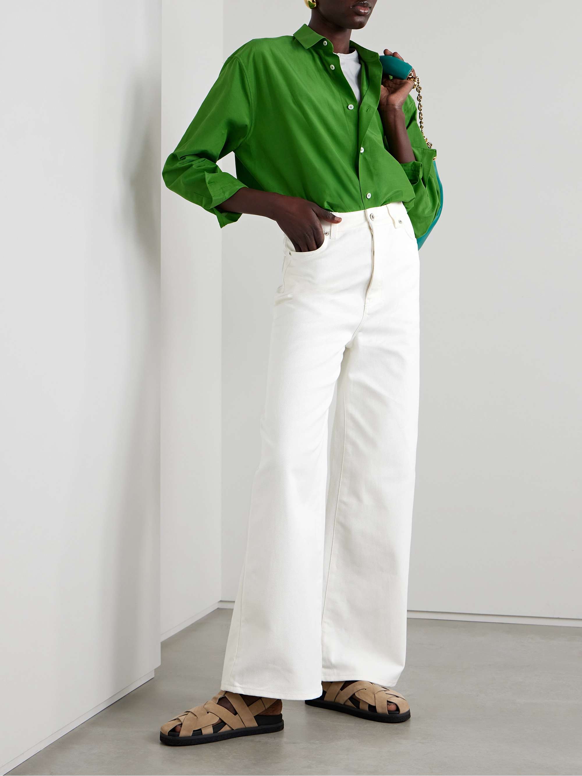 LOEWE High-rise wide-leg jeans | NET-A-PORTER
