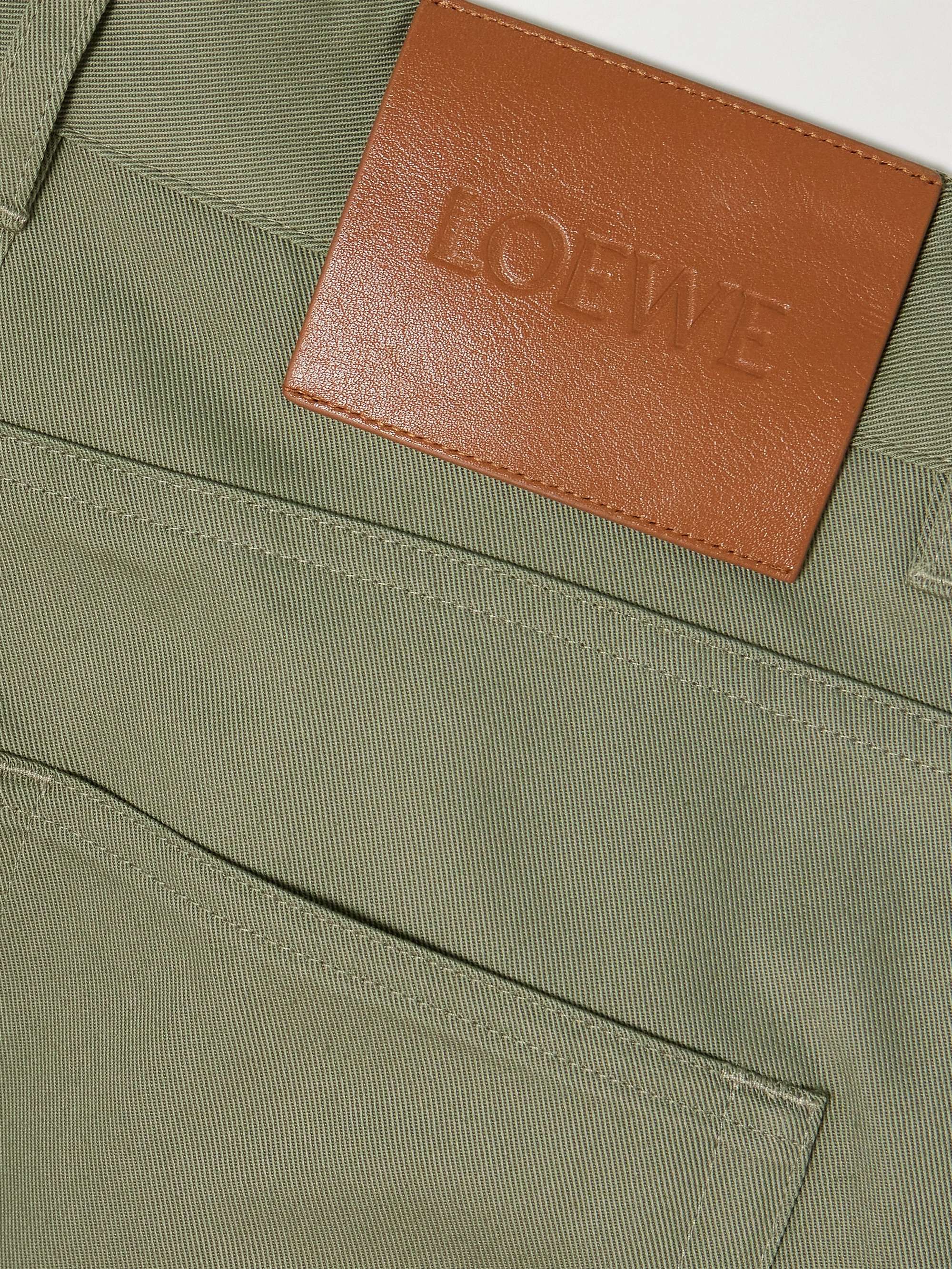 LOEWE Cotton-twill straight-leg pants | NET-A-PORTER