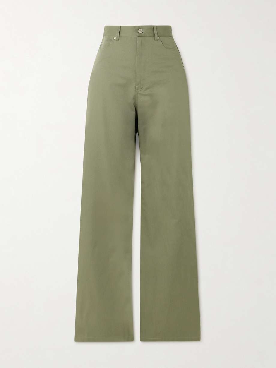LOEWE Cotton-twill straight-leg pants | NET-A-PORTER