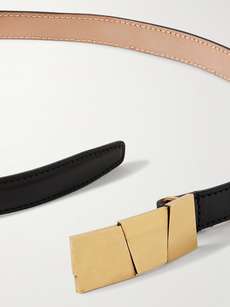 KHAITE Axel gold-tone and leather belt | NET-A-PORTER