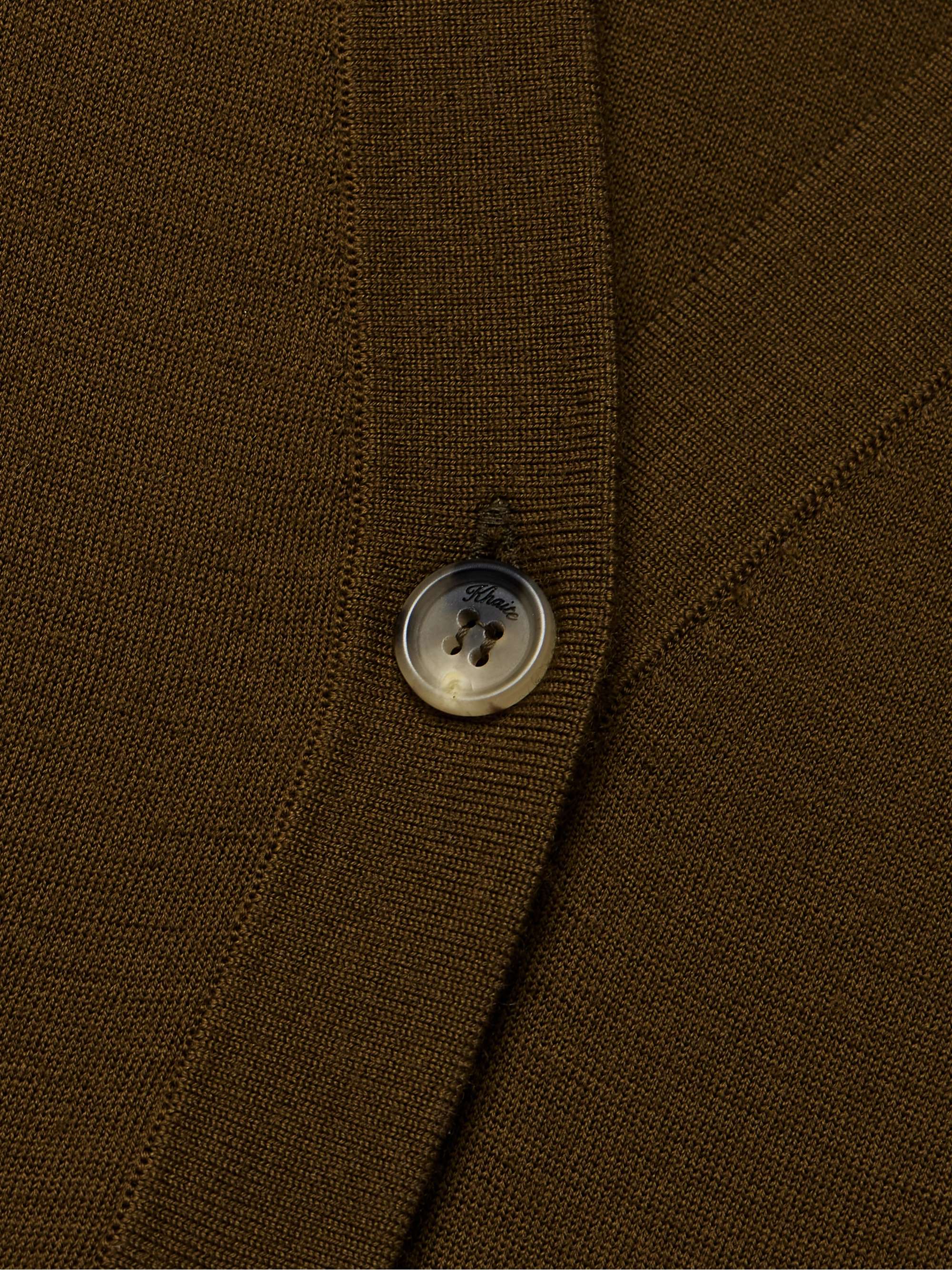 KHAITE Tedi wool-blend cardigan | NET-A-PORTER