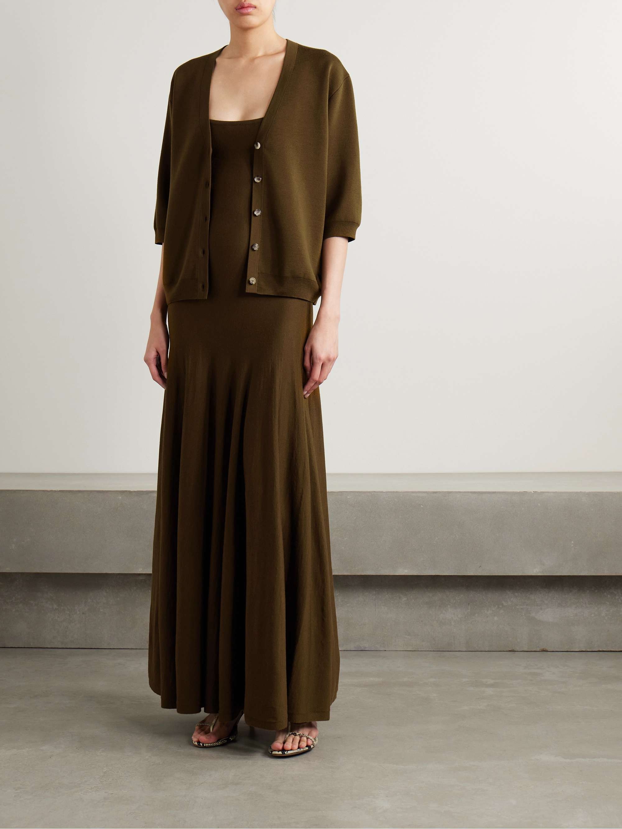 KHAITE Tedi wool-blend cardigan | NET-A-PORTER