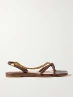 GIANVITO ROSSI Embellished leather sandals | NET-A-PORTER