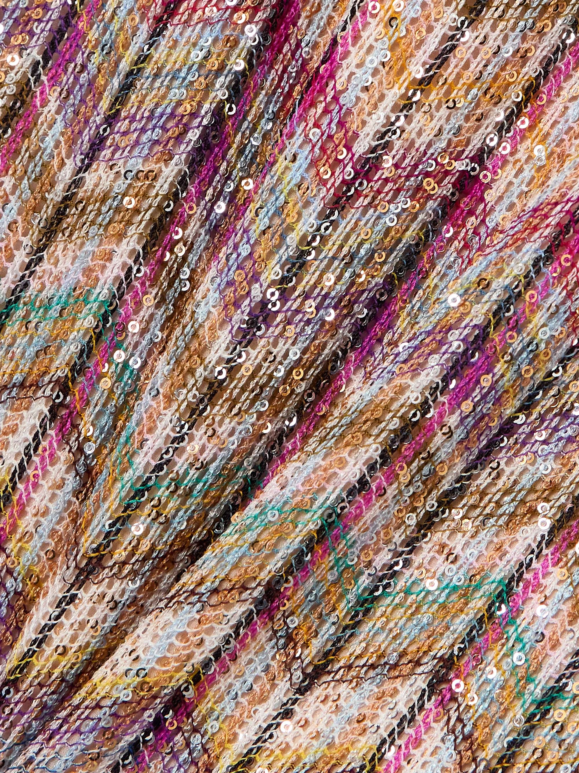 MISSONI Sequin-embellished striped crochet-knit mini dress | NET-A-PORTER