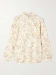 LORO PIANA Klara floral-print linen and cotton-blend twill blouse | NET ...