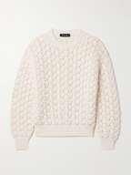 LORO PIANA Nikko open-knit cotton and silk-blend sweater | NET-A-PORTER