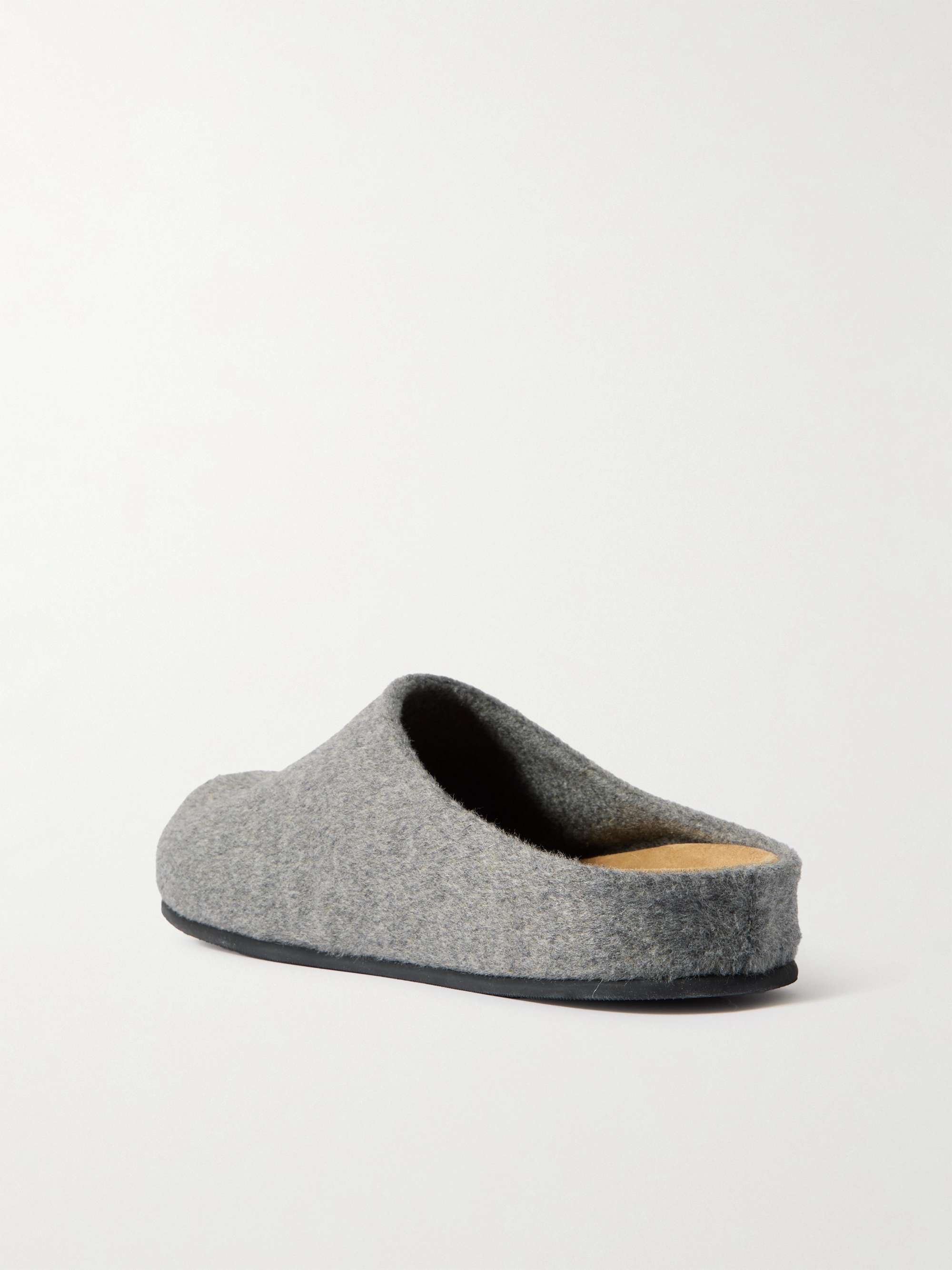 THE ROW Hugo wool and cashmere-blend slippers | NET-A-PORTER