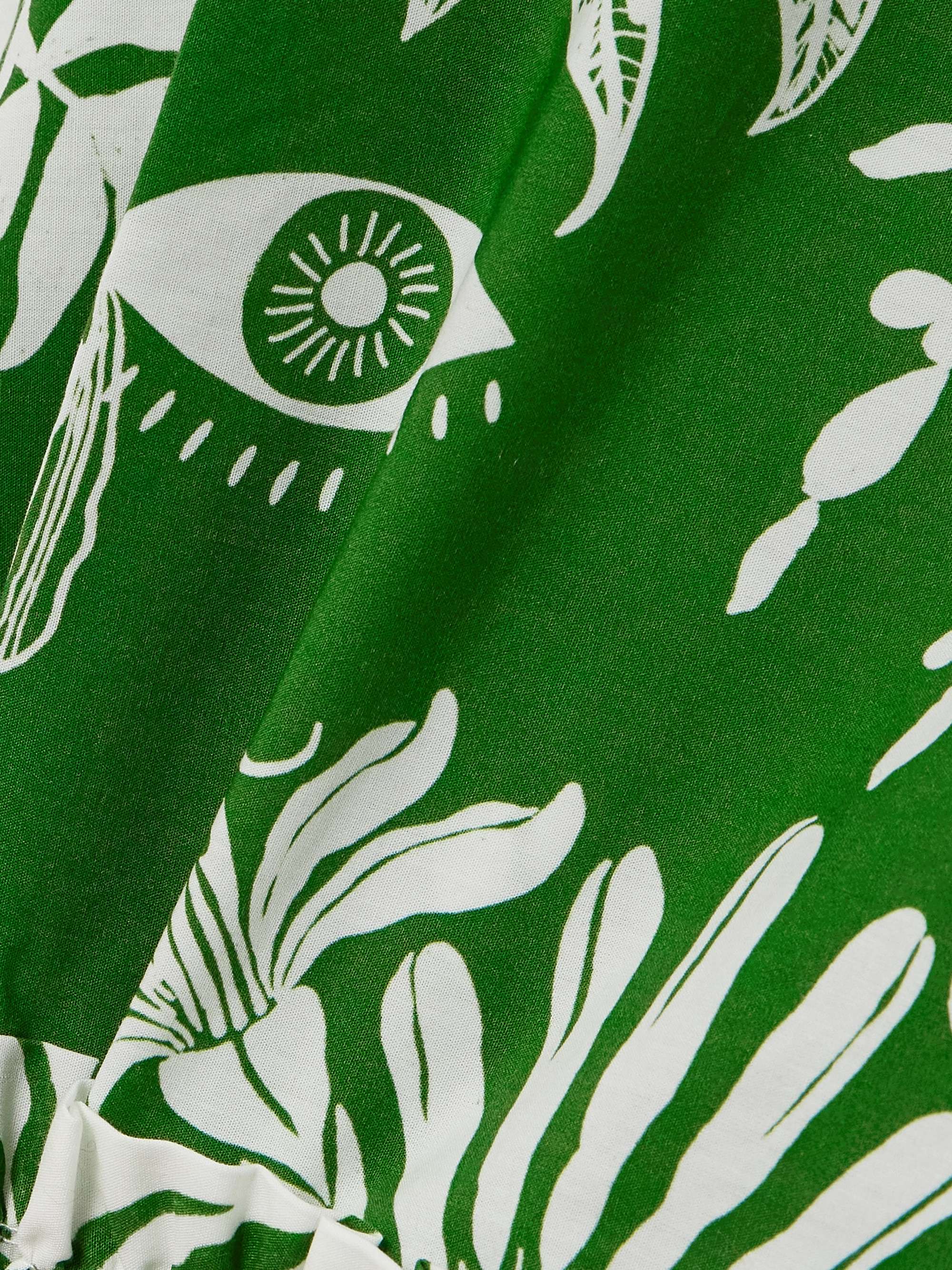 FARM RIO Forest Soul ruffled tiered printed cotton midi dress | NET-A ...