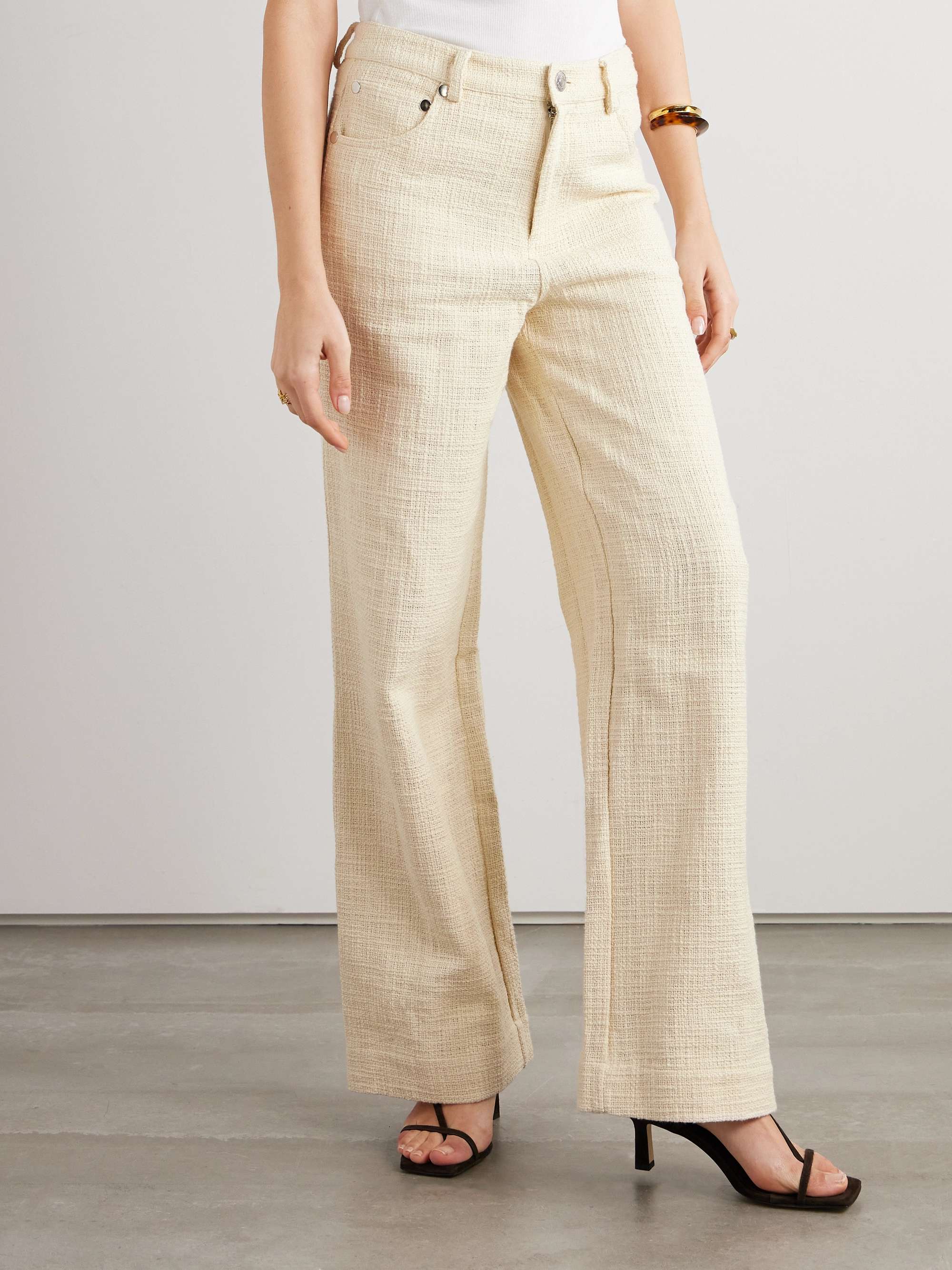 Grayson cotton tweed wide-leg pants | NET-A-PORTER