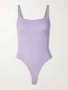 SKIMS Fits Everybody Square Neck Bodysuit - Lily | NET-A-PORTER