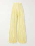 PETAR PETROV Heat Wave pleated silk-crepon wide-leg pants | NET-A-PORTER