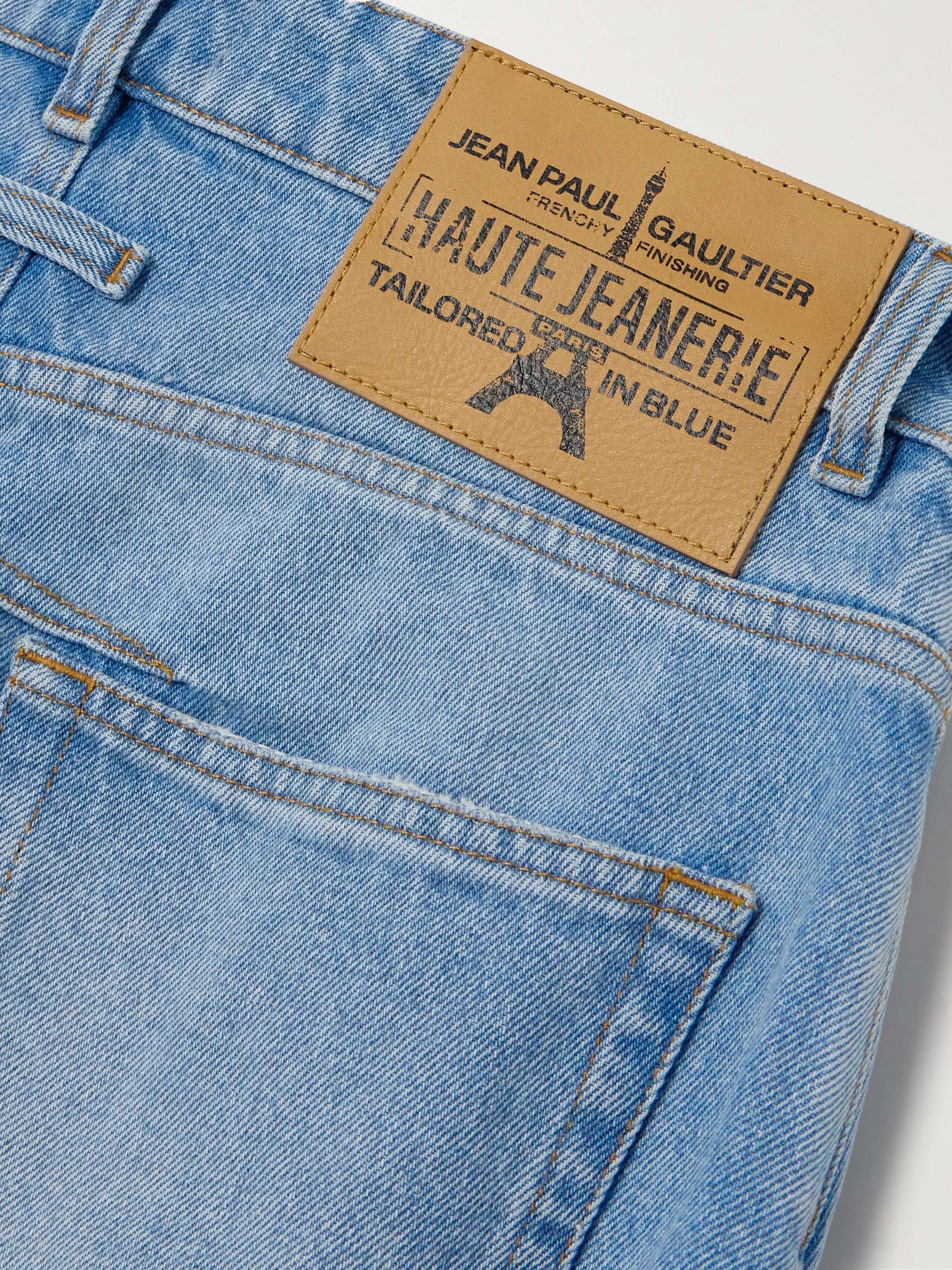 JEAN PAUL GAULTIER Layered high-rise wide-leg jeans | NET-A JEAN PAUL GAULTIER Layered high-rise wide-leg jeans | NET-A