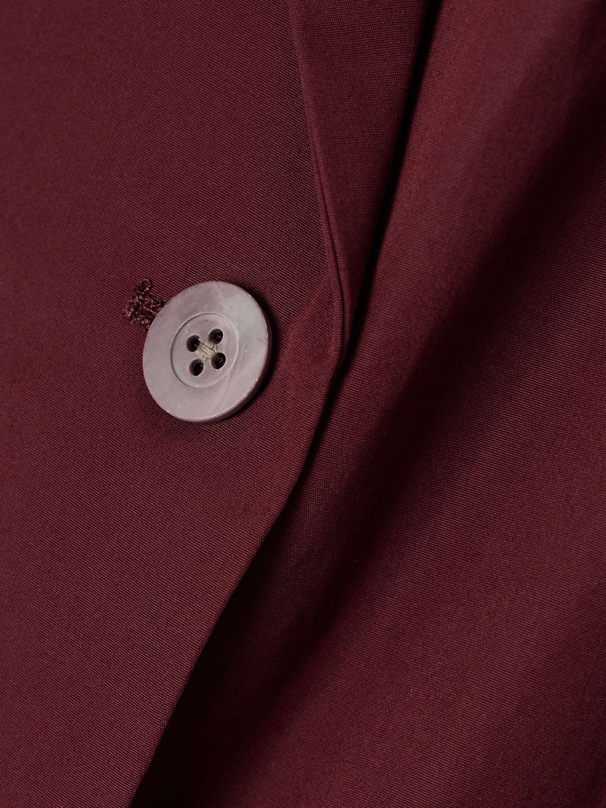 DRIES VAN NOTEN Caplana double-breasted cotton-faille shirt | NET-A-PORTER