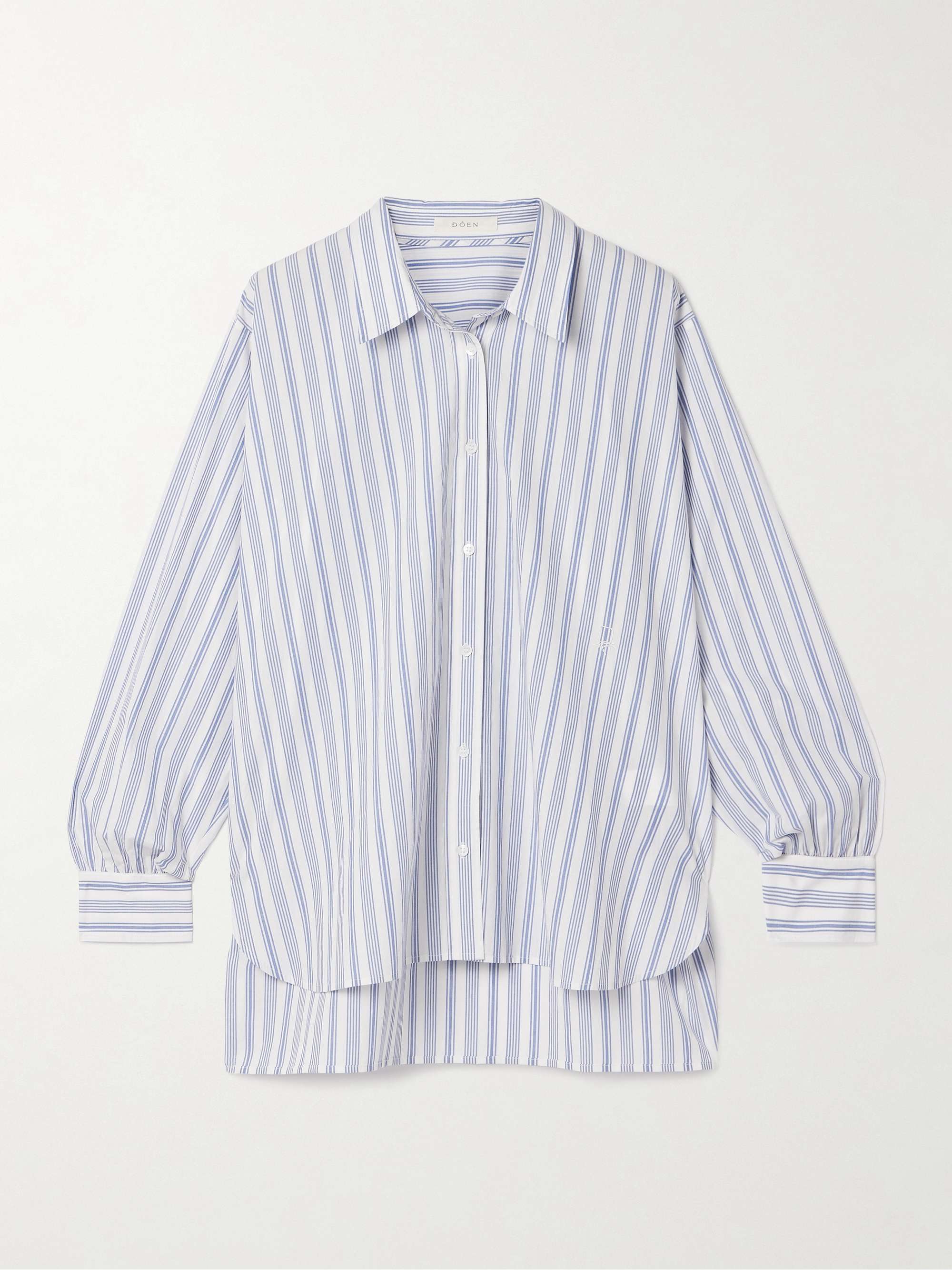 DÔEN Hava striped cotton-voile shirt | NET-A-PORTER
