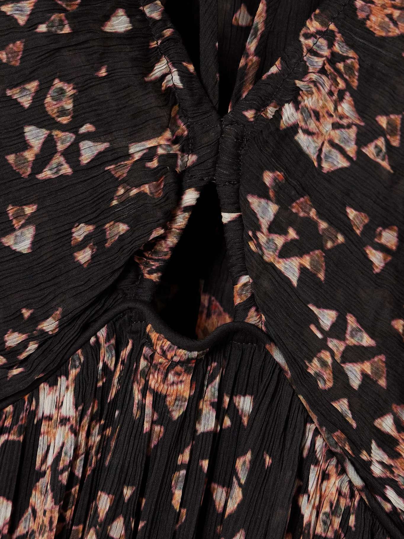 ISABEL MARANT Agathe tiered printed cotton and silk-blend crepon ...