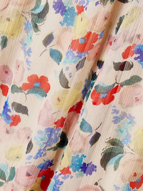 DÔEN Elisabeth floral-print silk-crepon midi dress | NET-A-PORTER
