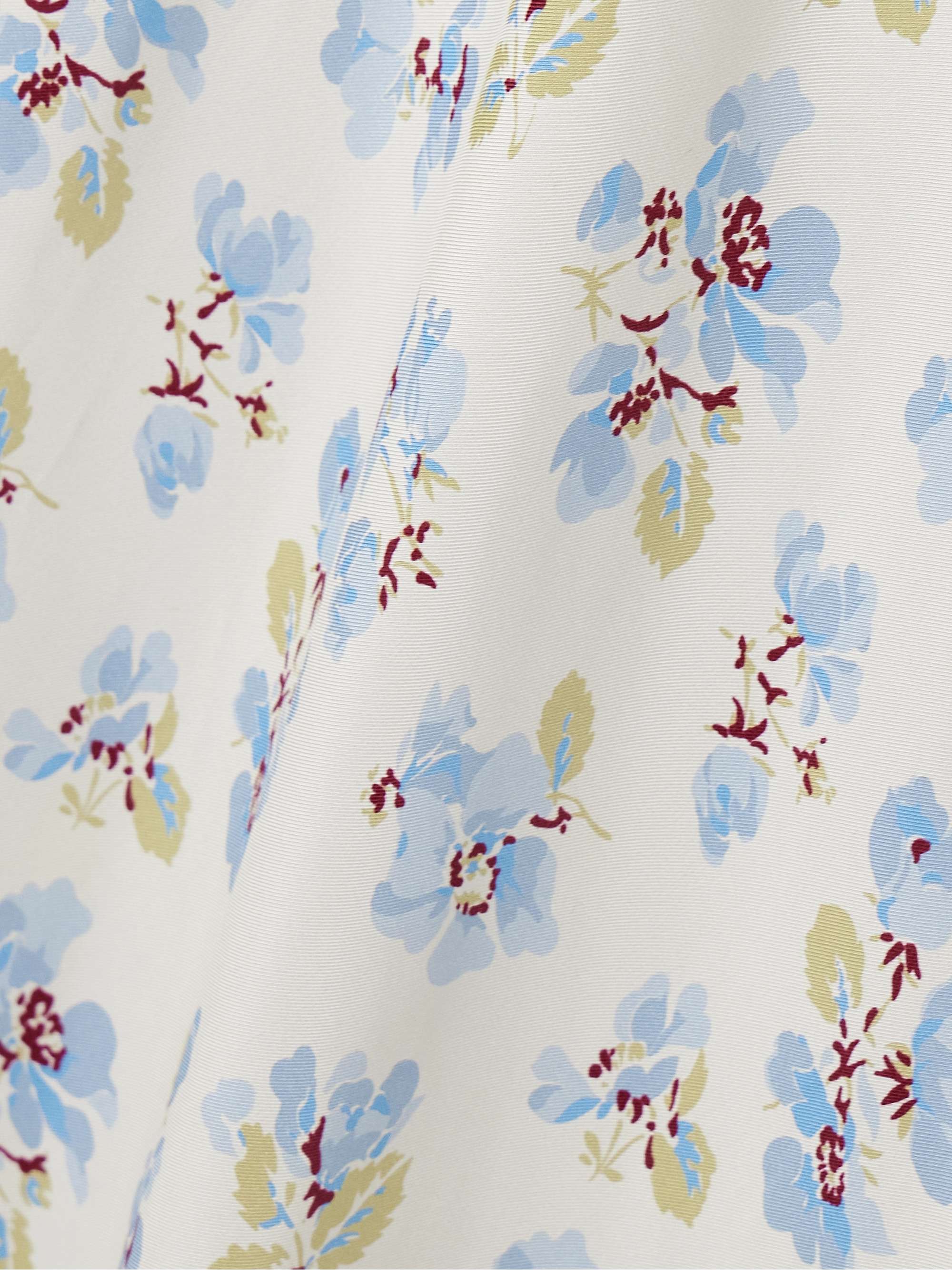 DÔEN Sandia ruffled floral-print silk-blend twill midi dress | NET-A-PORTER