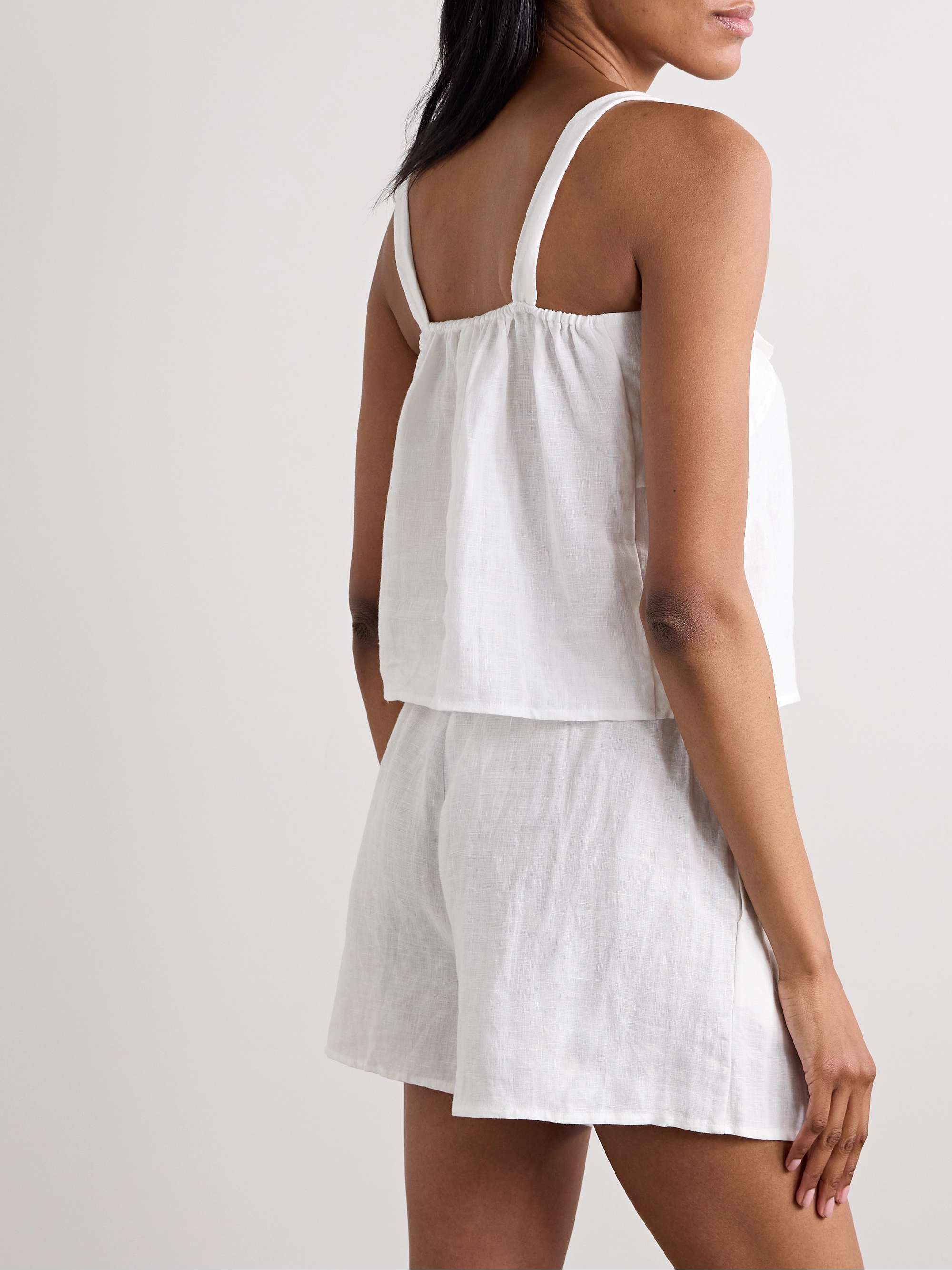 DEIJI STUDIOS Linen pajama set | NET-A-PORTER