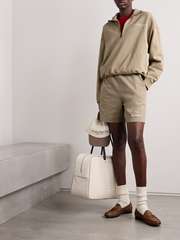 SPORTY & RICH Athletic Club printed cotton-jersey half-zip sweatshirt ...