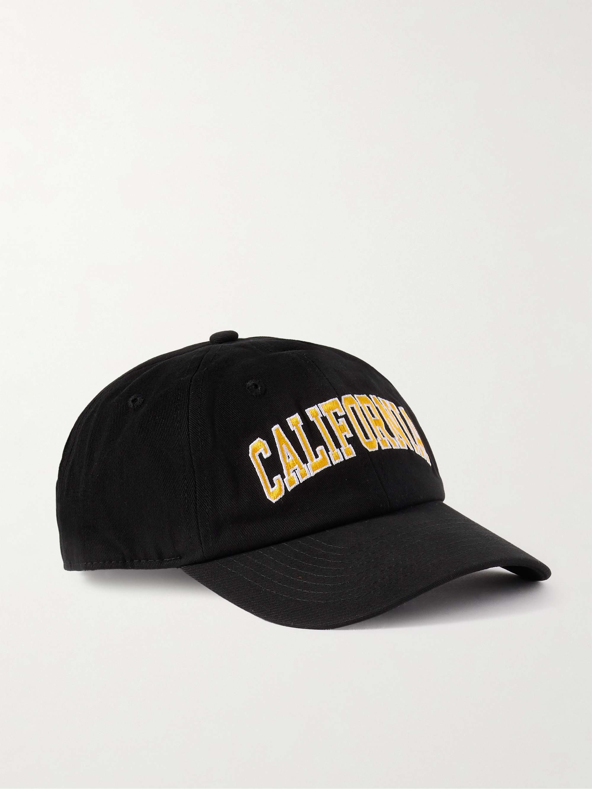 SPORTY & RICH California embroidered cotton-twill baseball cap | NET-A ...