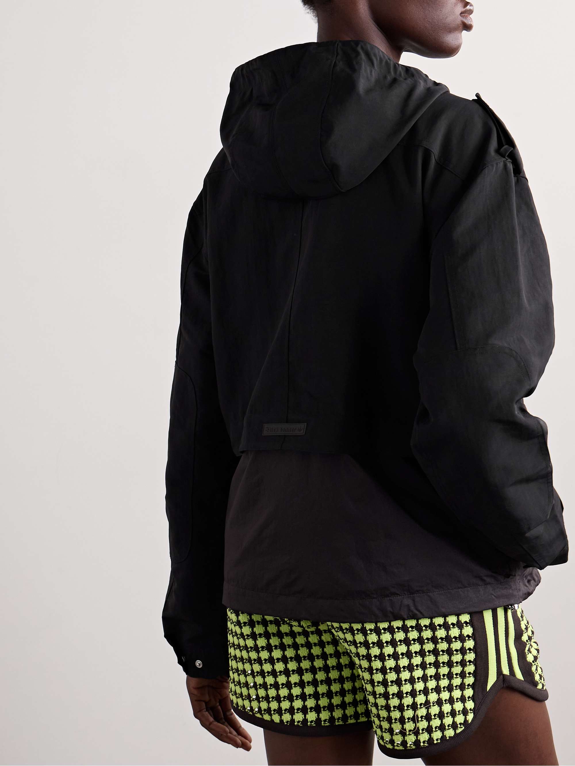 ADIDAS ORIGINALS + Wales Bonner recycled shell-trimmed embroidered ...