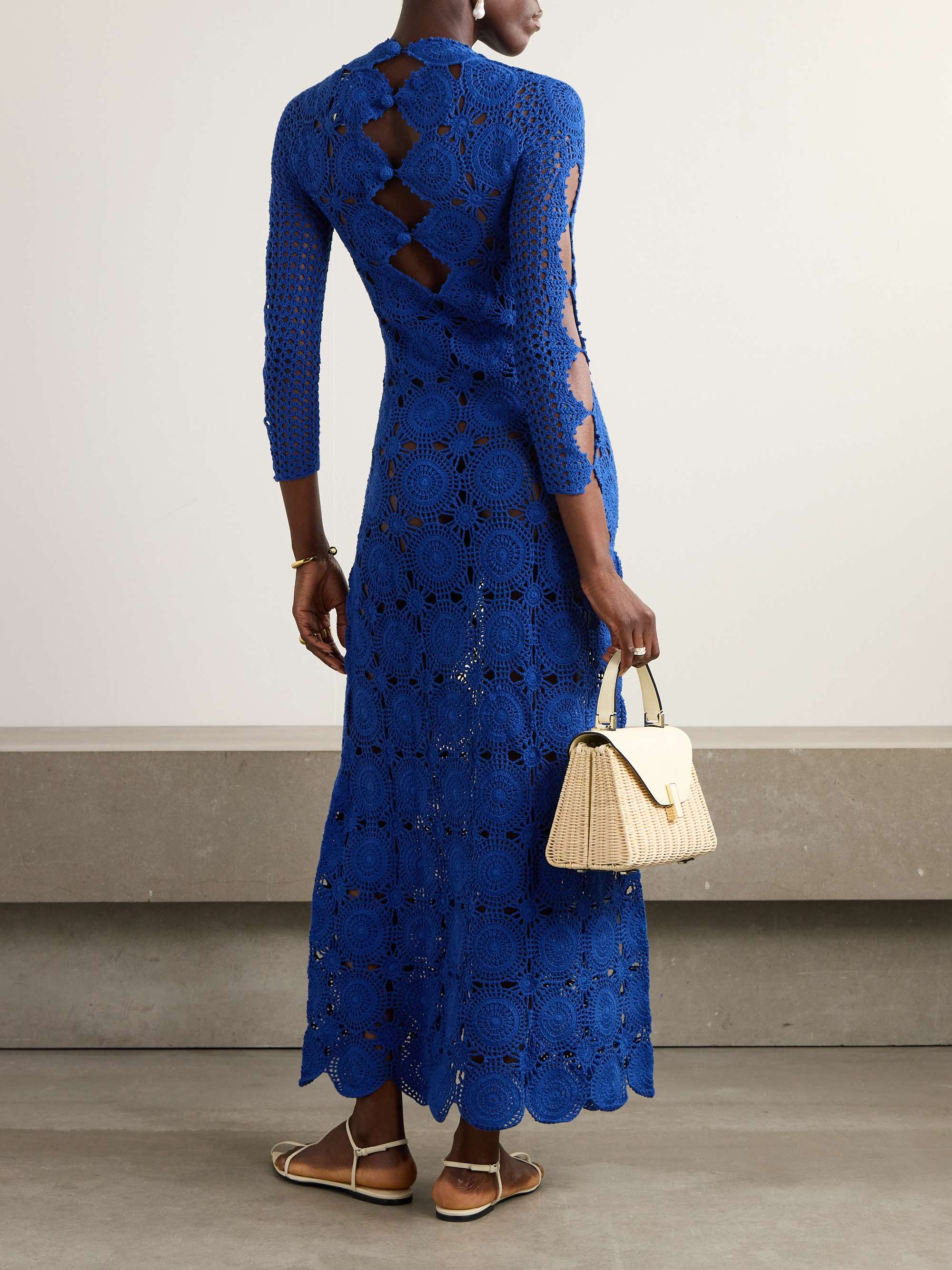 ESCVDO Jules crocheted cotton maxi dress | NET-A-PORTER