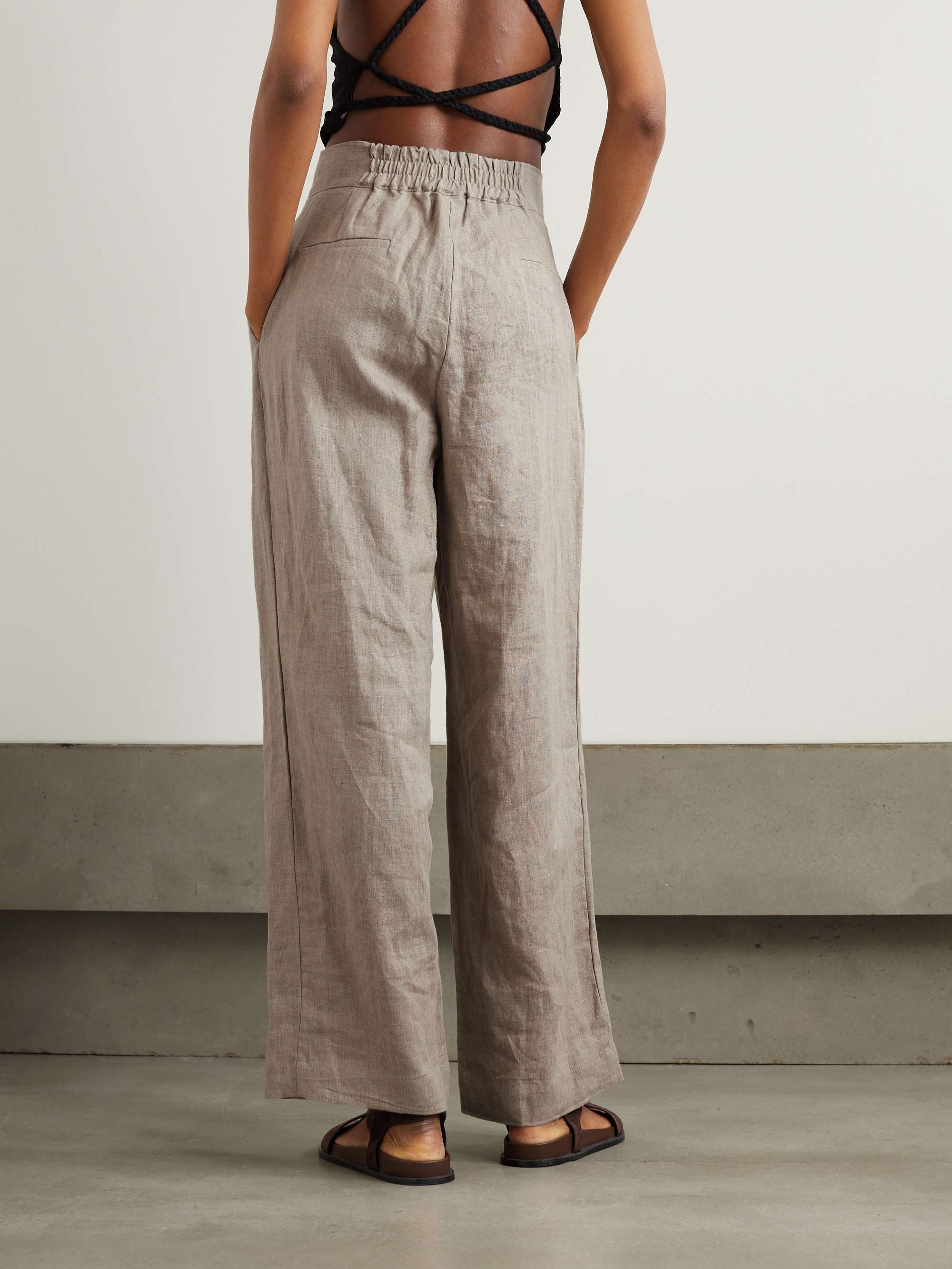 FAITHFULL Duomo linen wide-leg pants | NET-A-PORTER