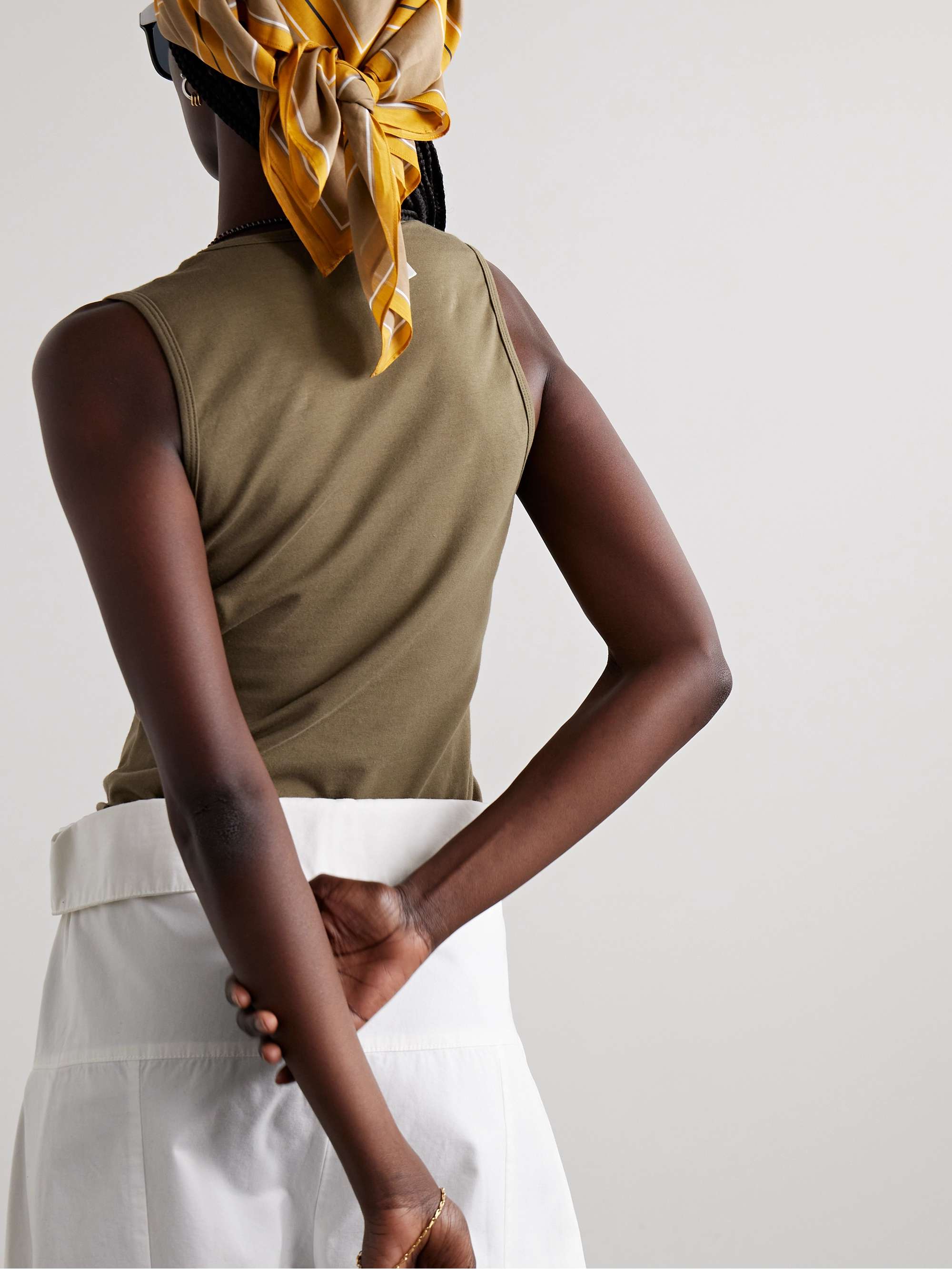 MATTEAU Organic cotton-blend jersey tank | NET-A-PORTER