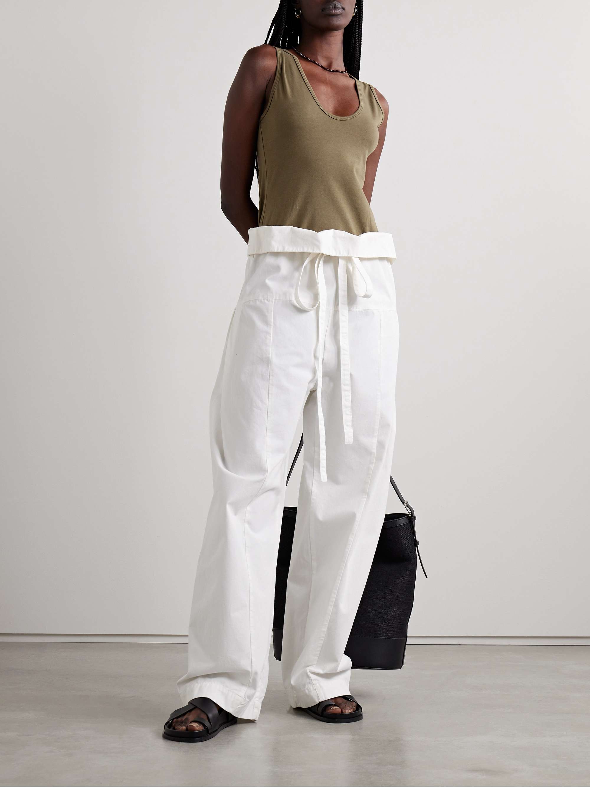 MATTEAU Organic cotton-blend jersey tank | NET-A-PORTER