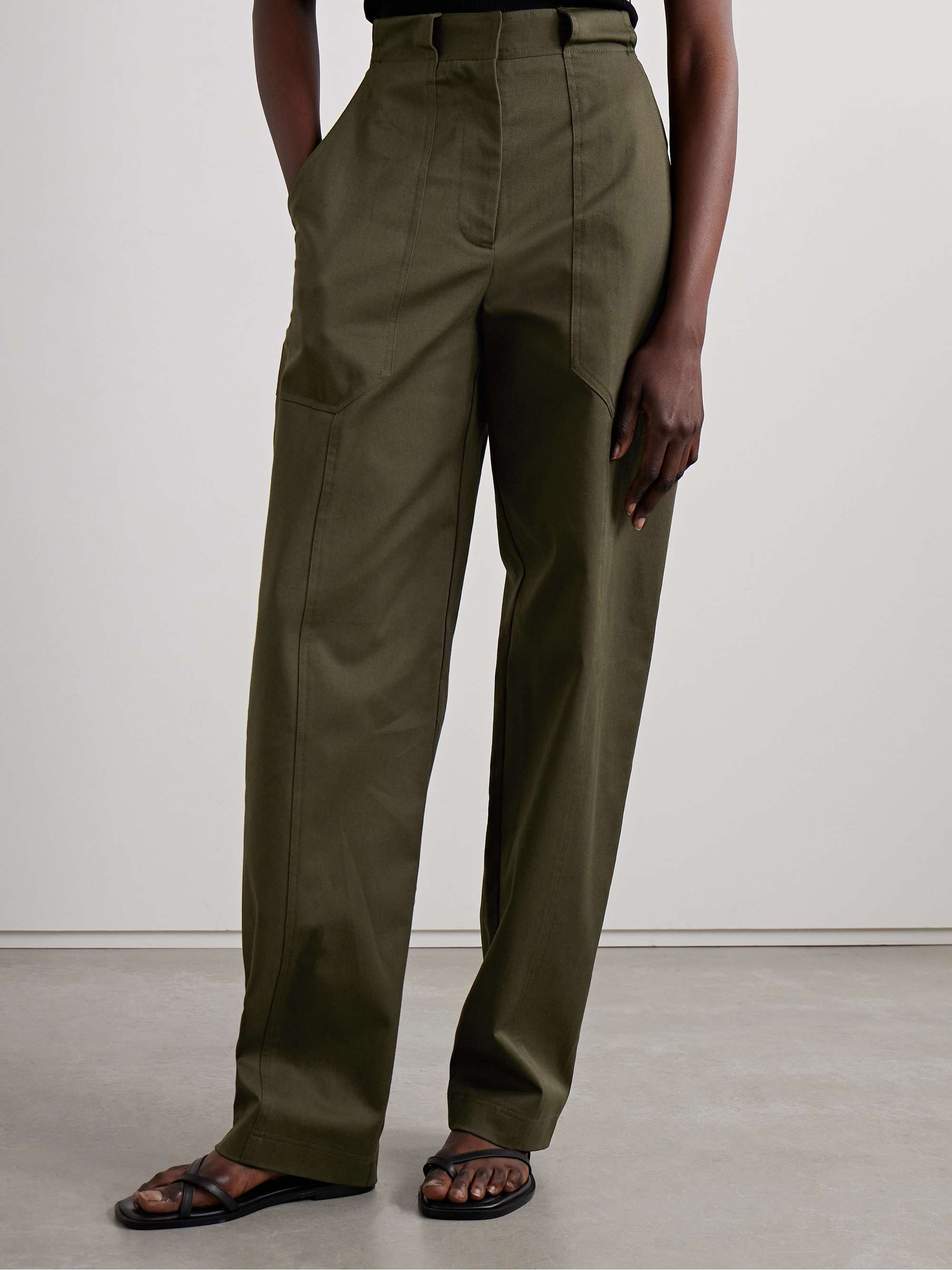 MATTEAU Organic cotton-blend twill straight-leg pants | NET-A-PORTER
