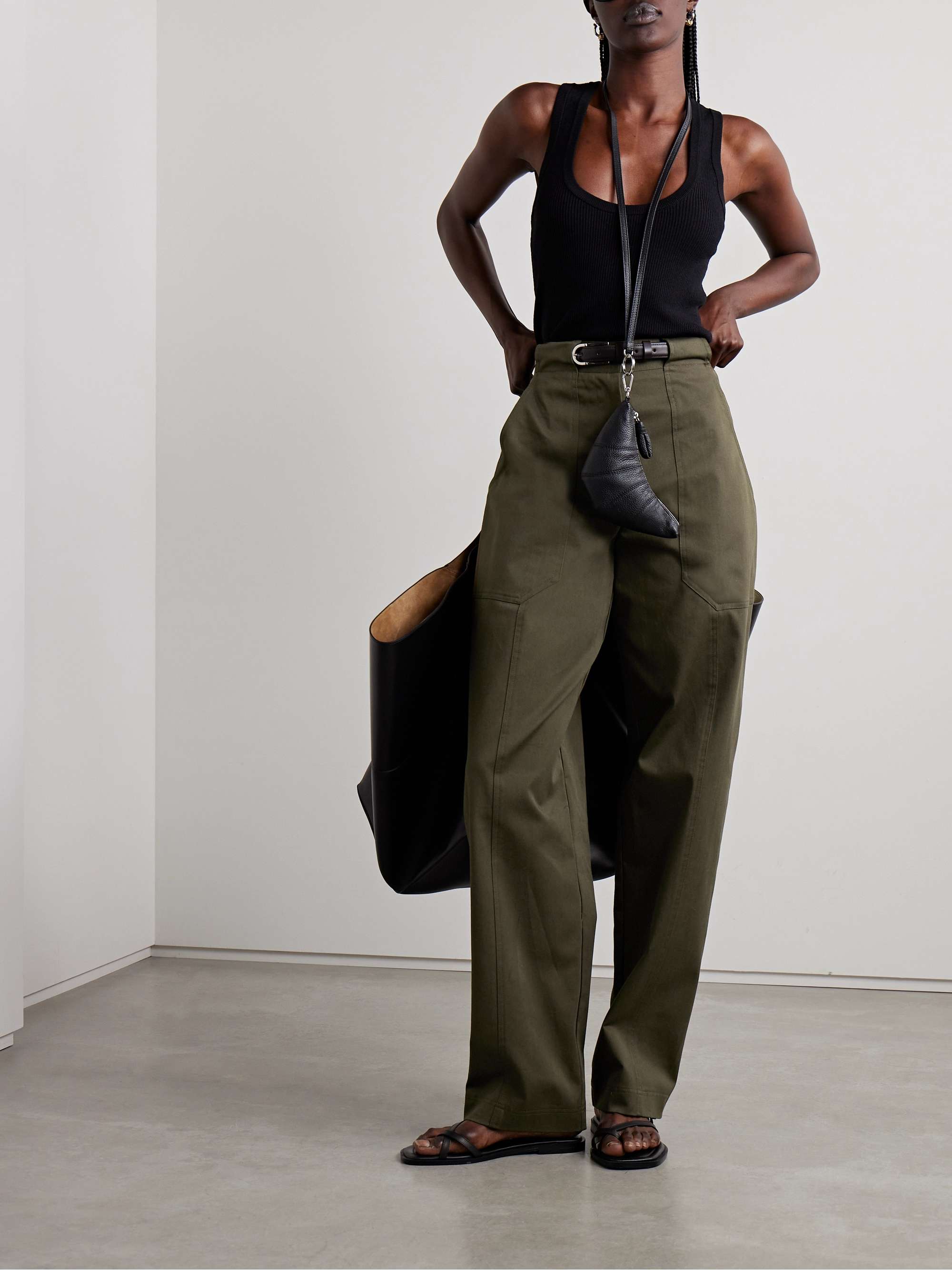 MATTEAU Organic cotton-blend twill straight-leg pants | NET-A-PORTER