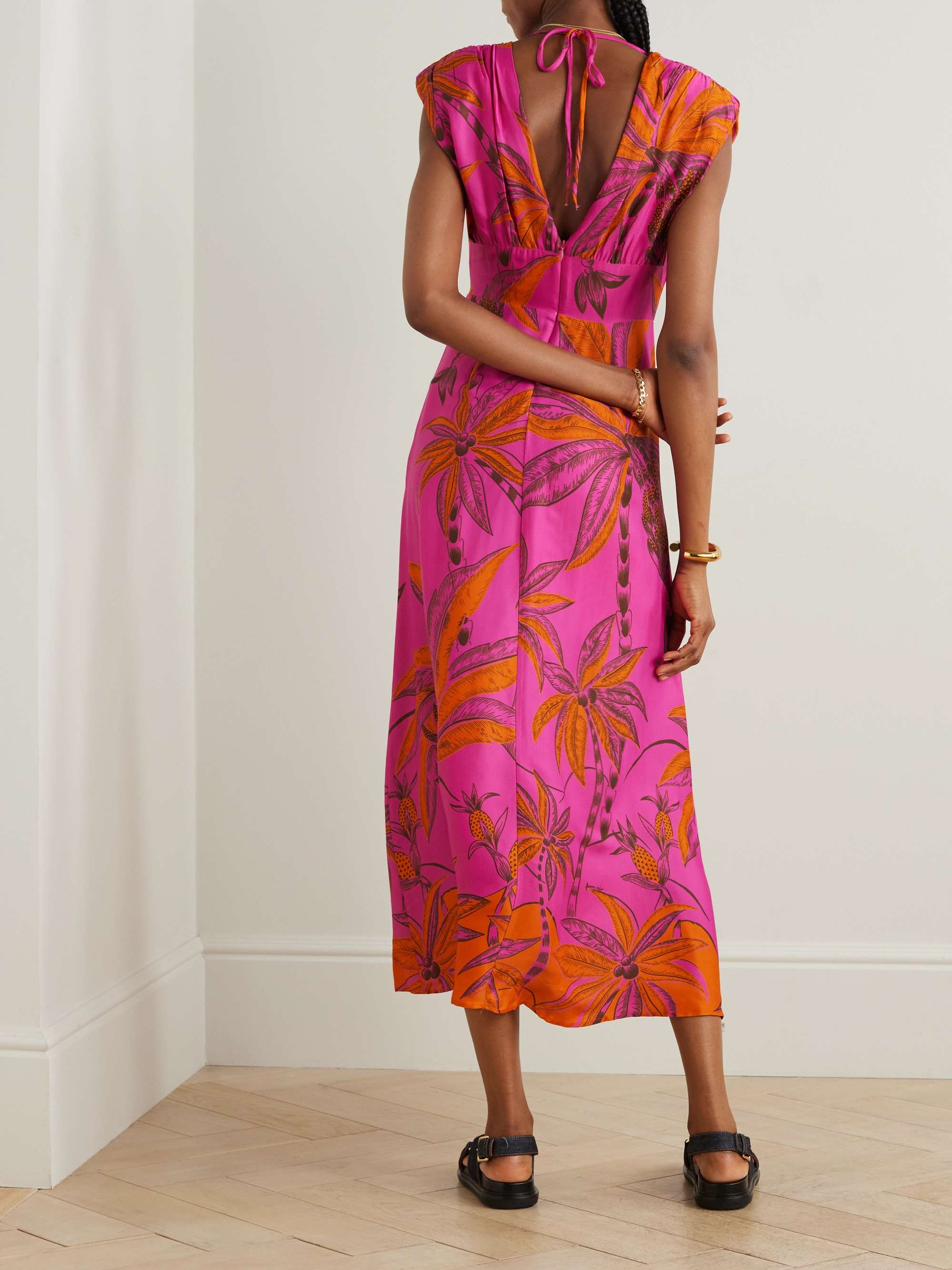 FARM RIO Beach Forest printed LENZING™ ECOVERO™ maxi dress | NET-A-PORTER
