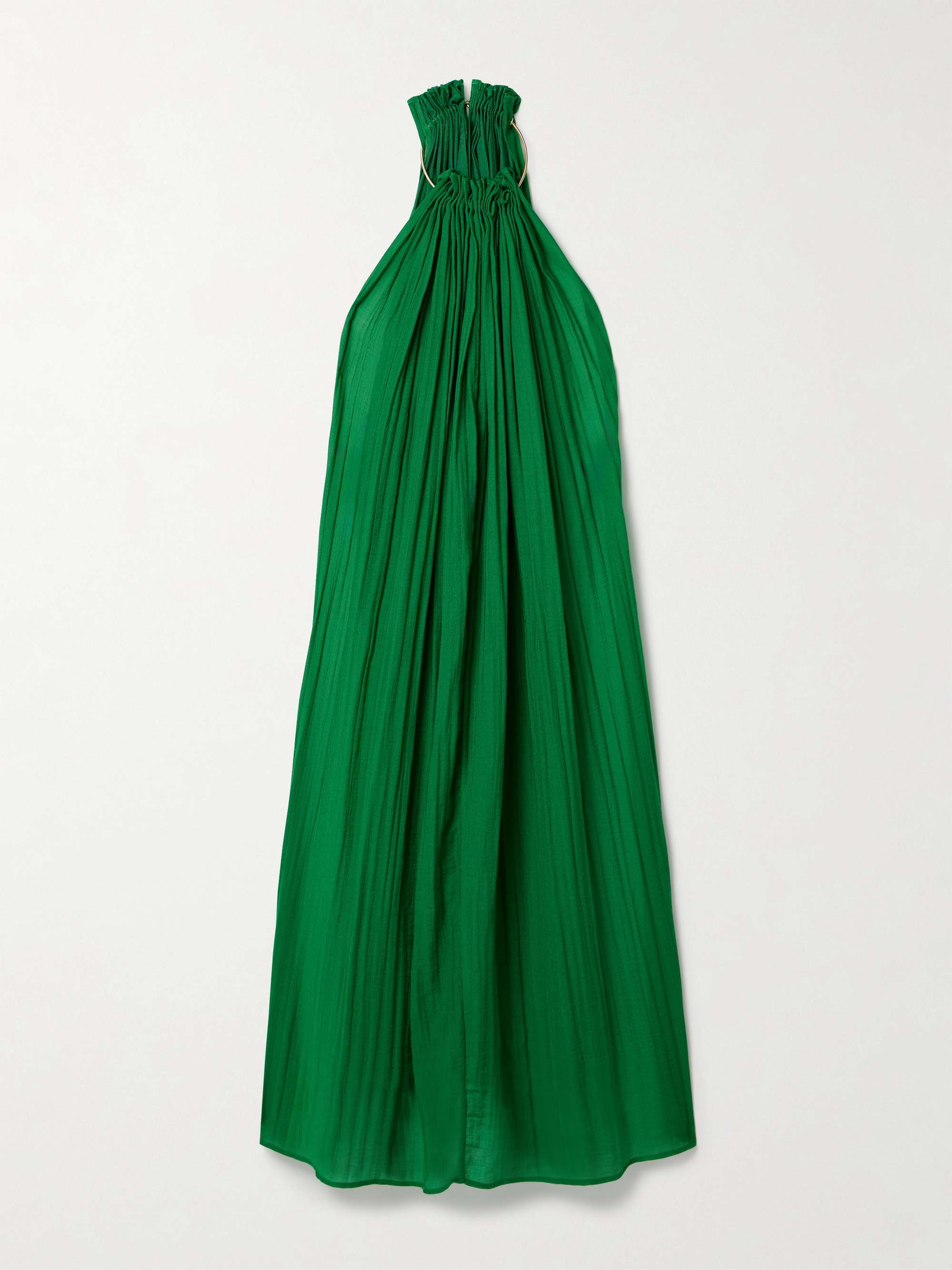 Ree embellished pleated twill dress | NET-A-PORTER