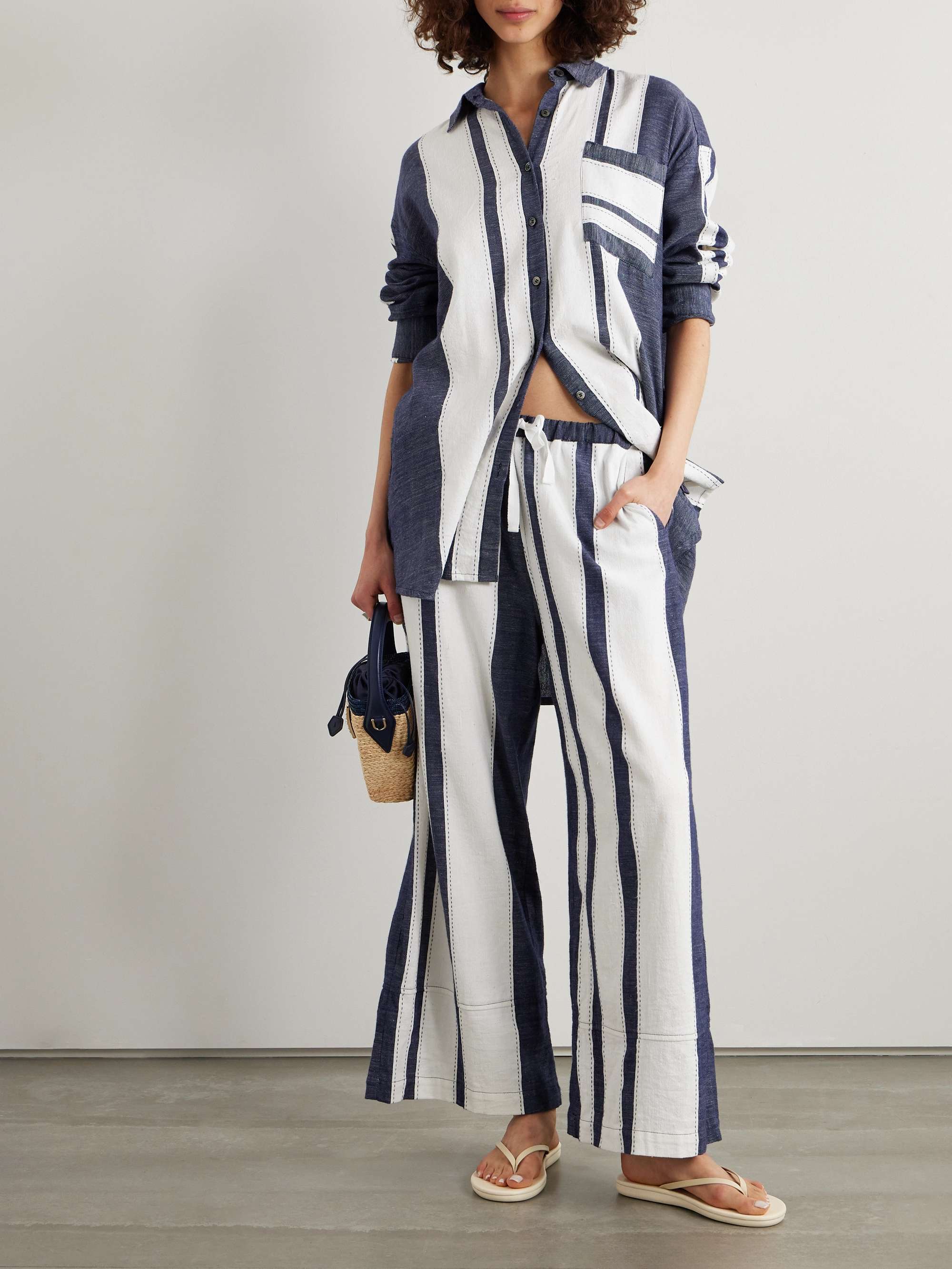 LEMLEM Mariam striped cotton shirt | NET-A-PORTER