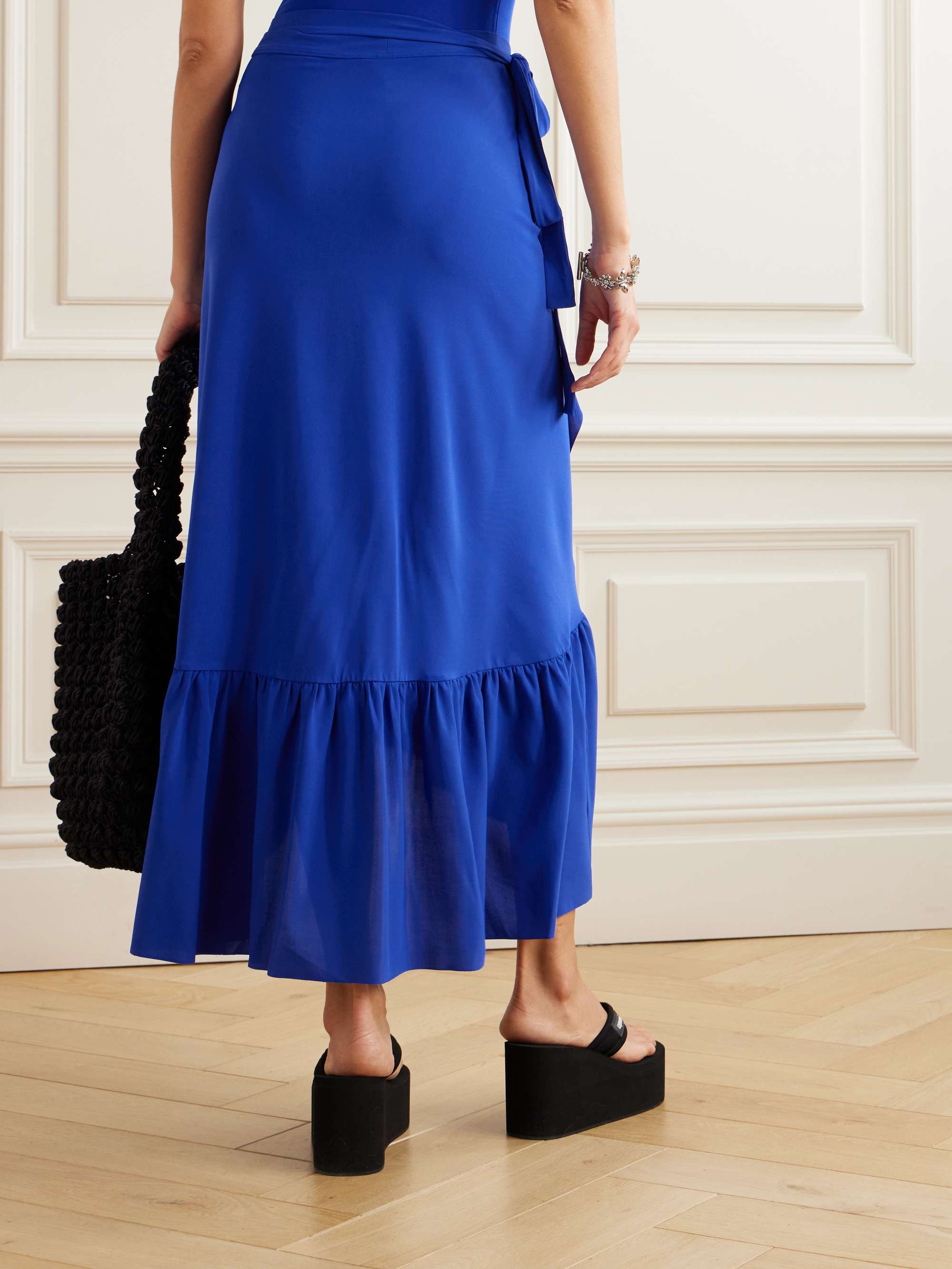 ERES Les Essentials Julia ruffled stretch-crepe pareo | NET-A-PORTER