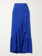 ERES Les Essentials Julia ruffled stretch-crepe pareo | NET-A-PORTER