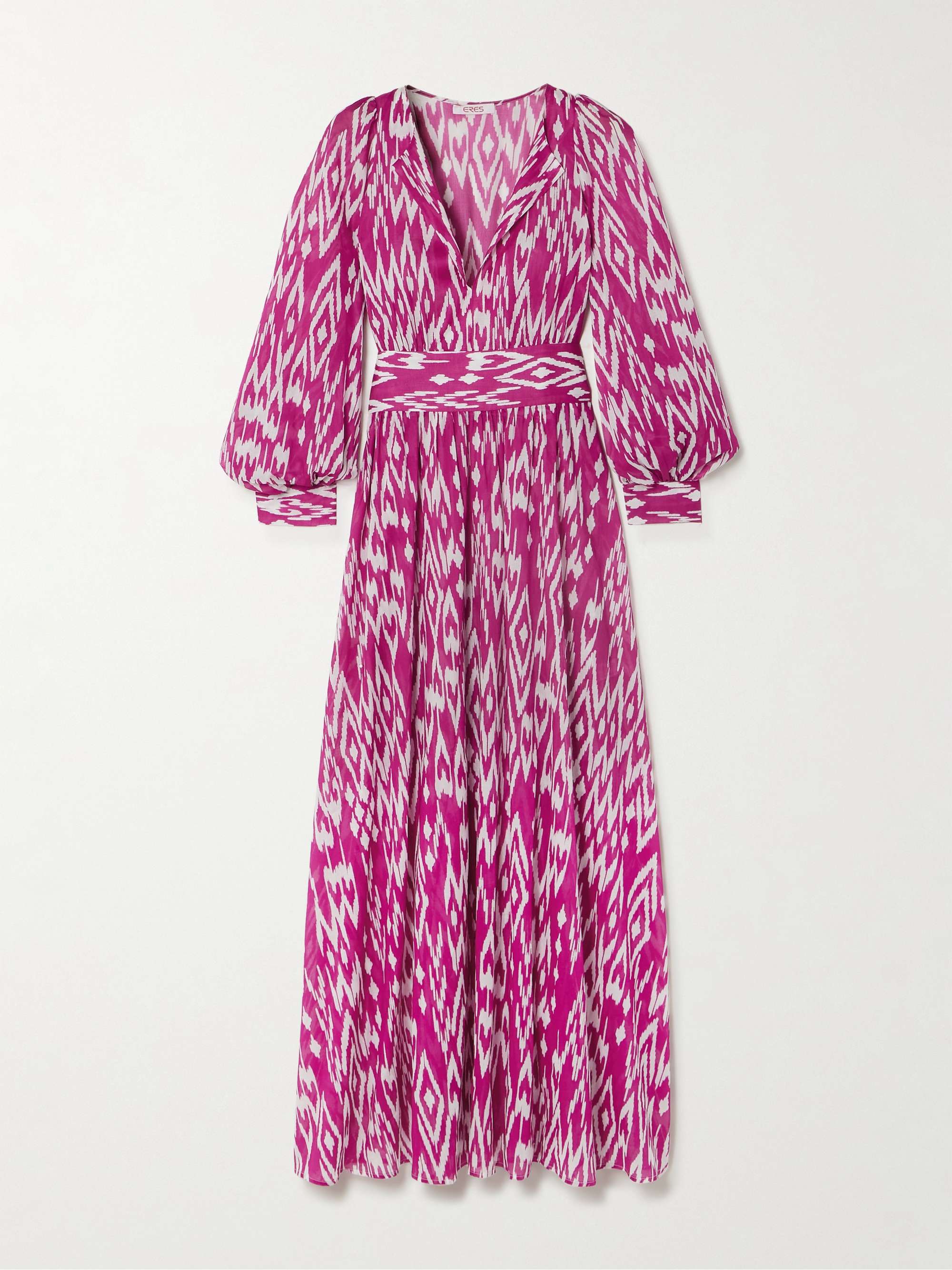 ERES Tornado belted printed cotton-voile midi dress | NET-A-PORTER