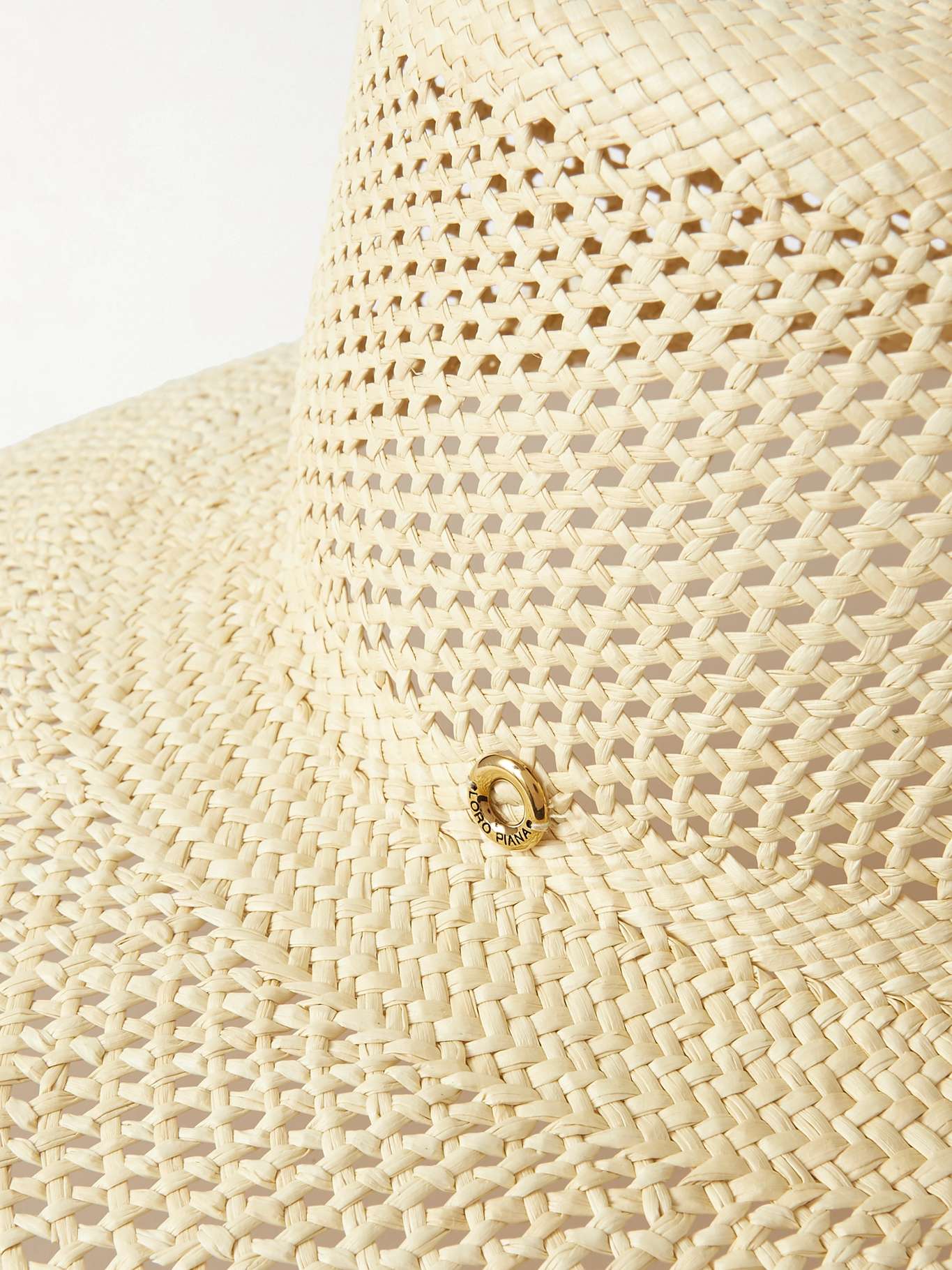 LORO PIANA Nari honeycomb-knit straw hat | NET-A-PORTER