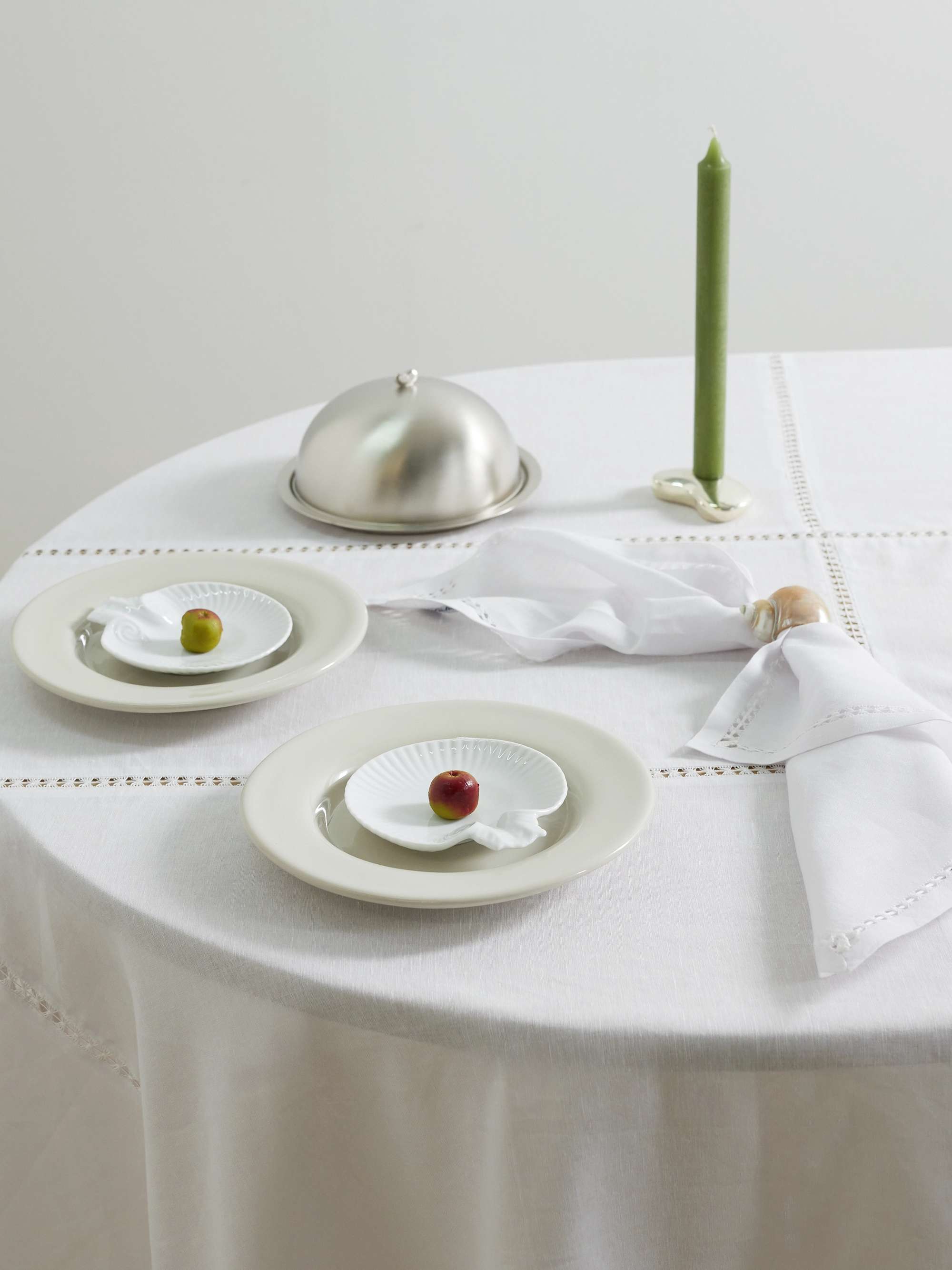 GOHAR WORLD Shell set of two porcelain plates | NET-A-PORTER