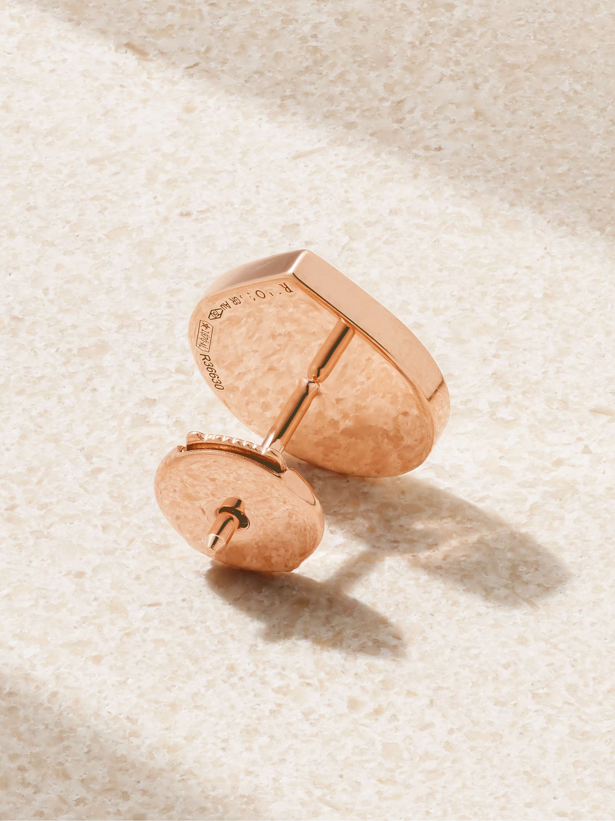 REPOSSI Antifer 18-karat rose gold, mother-of-pearl and diamond single ...