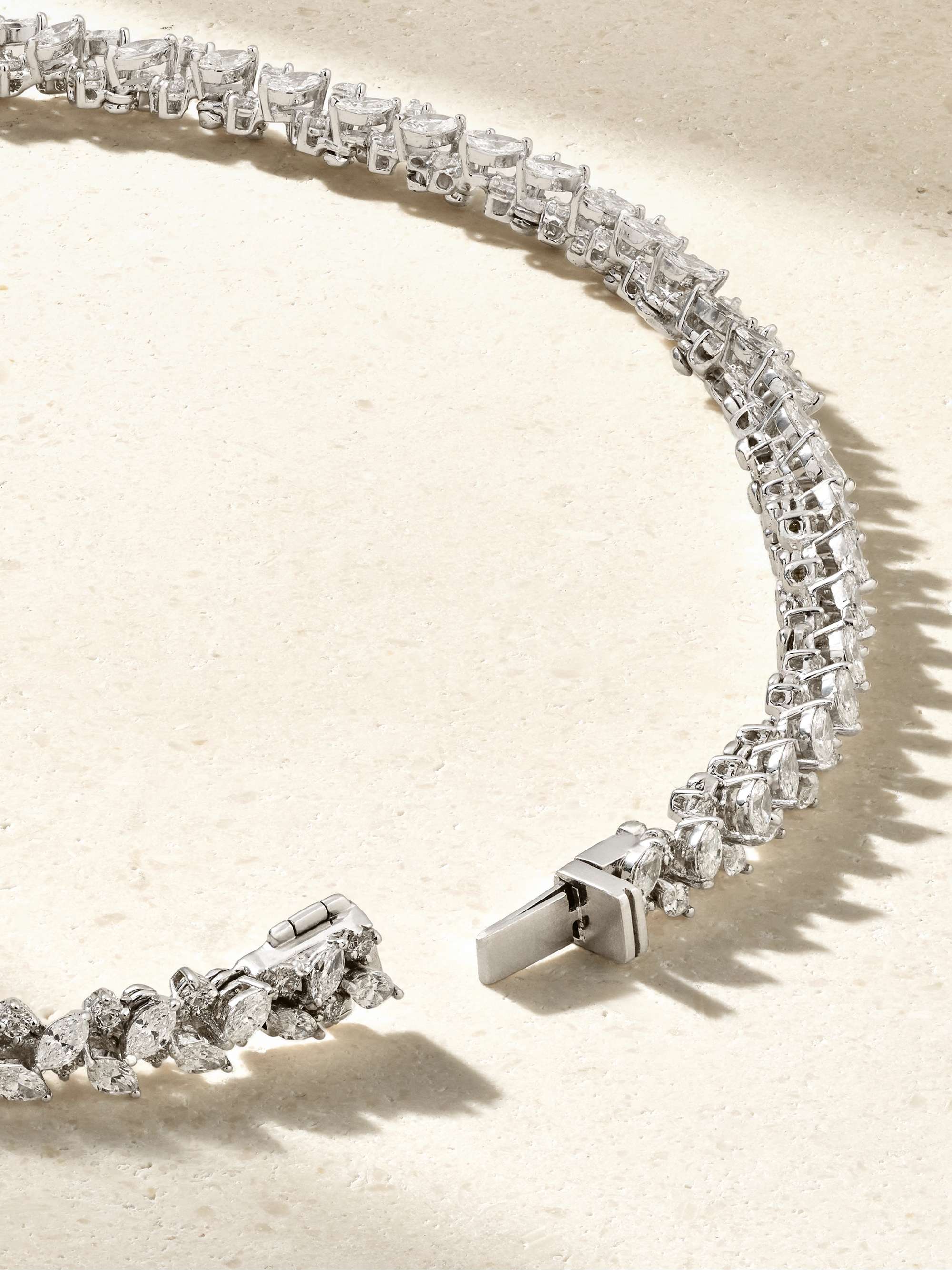 YEPREM 18-karat white gold diamond necklace | NET-A-PORTER