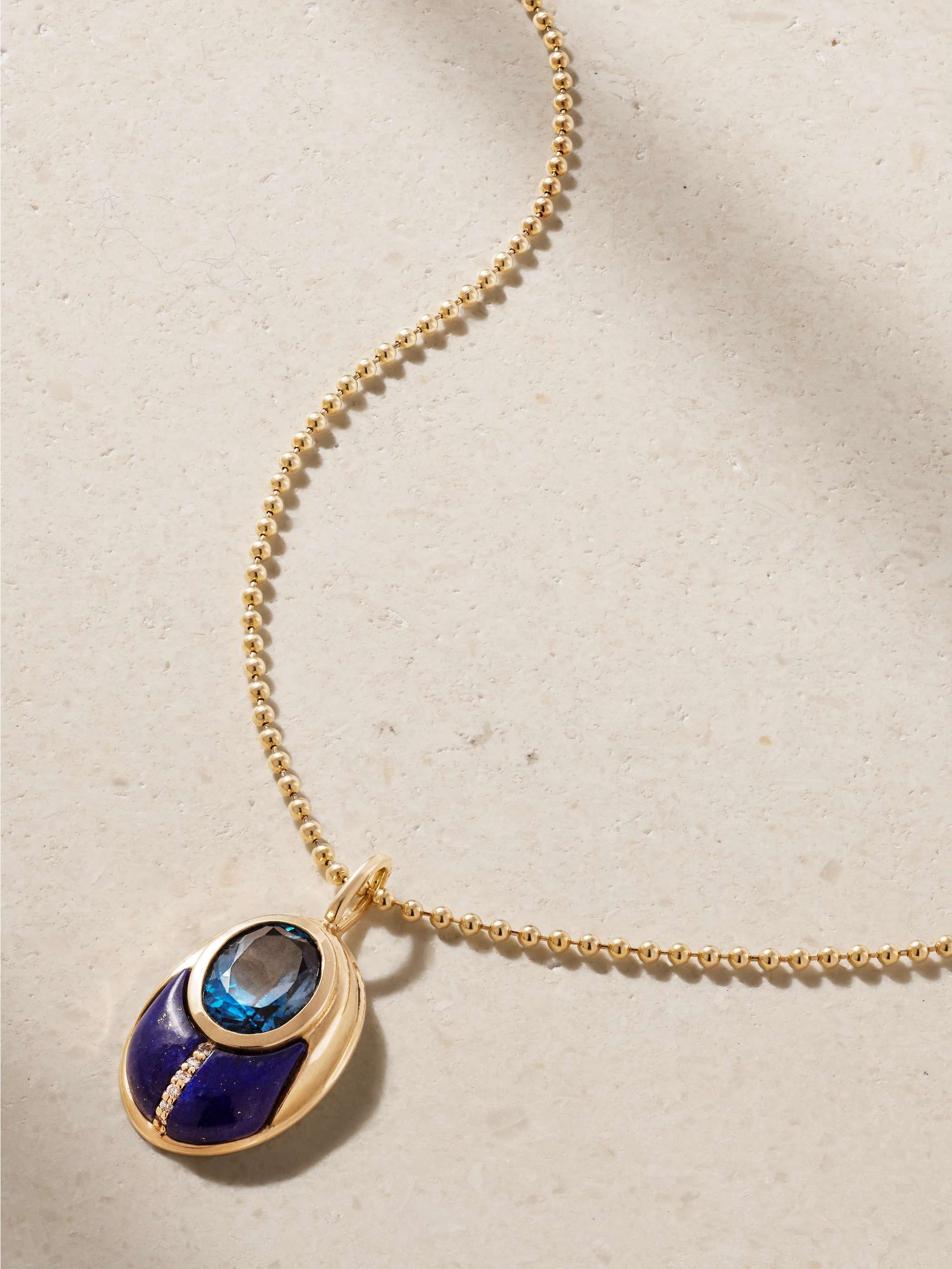 Collier en or 14 carats (585/1000) et pierres multiples Love Bug MASON ...