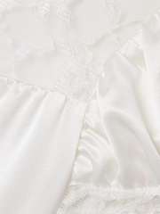 RODARTE Lace-trimmed silk-satin midi dress | NET-A-PORTER