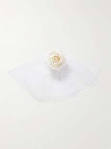 RODARTE Embellished silk-tulle veil | NET-A-PORTER