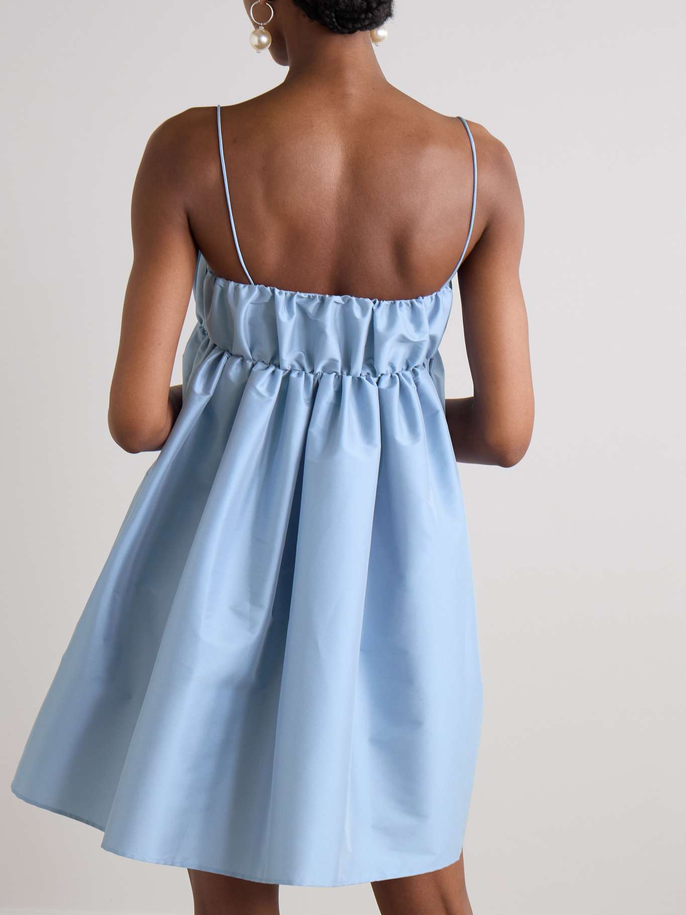 Light blue Birgit taffeta mini dress | BERNADETTE | NET-A-PORTER